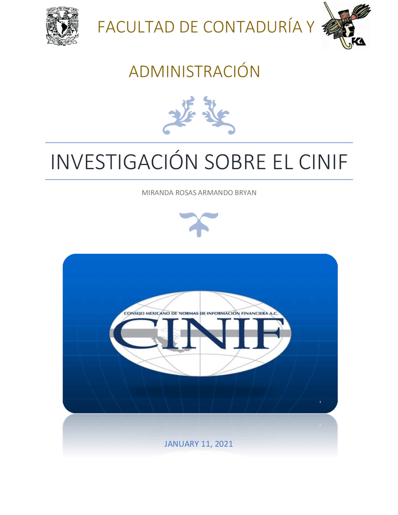 ¿Qué es el CINIF? Postulados básicos contabilidad | Resúmenes de ...