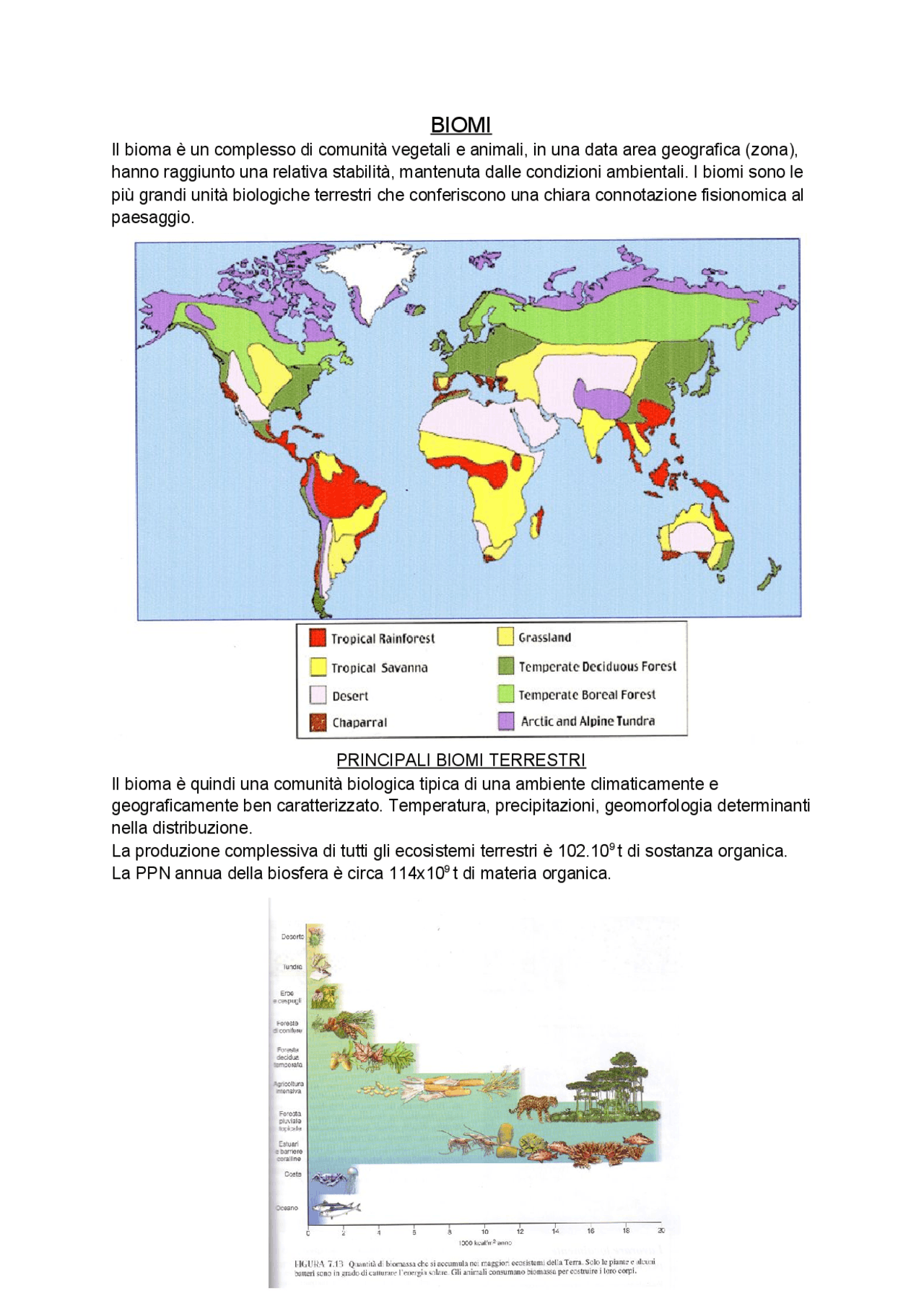 BIOMI E FATTORI ABIOTICI - FONDAMENTI DI ECOLOGIA - Docsity