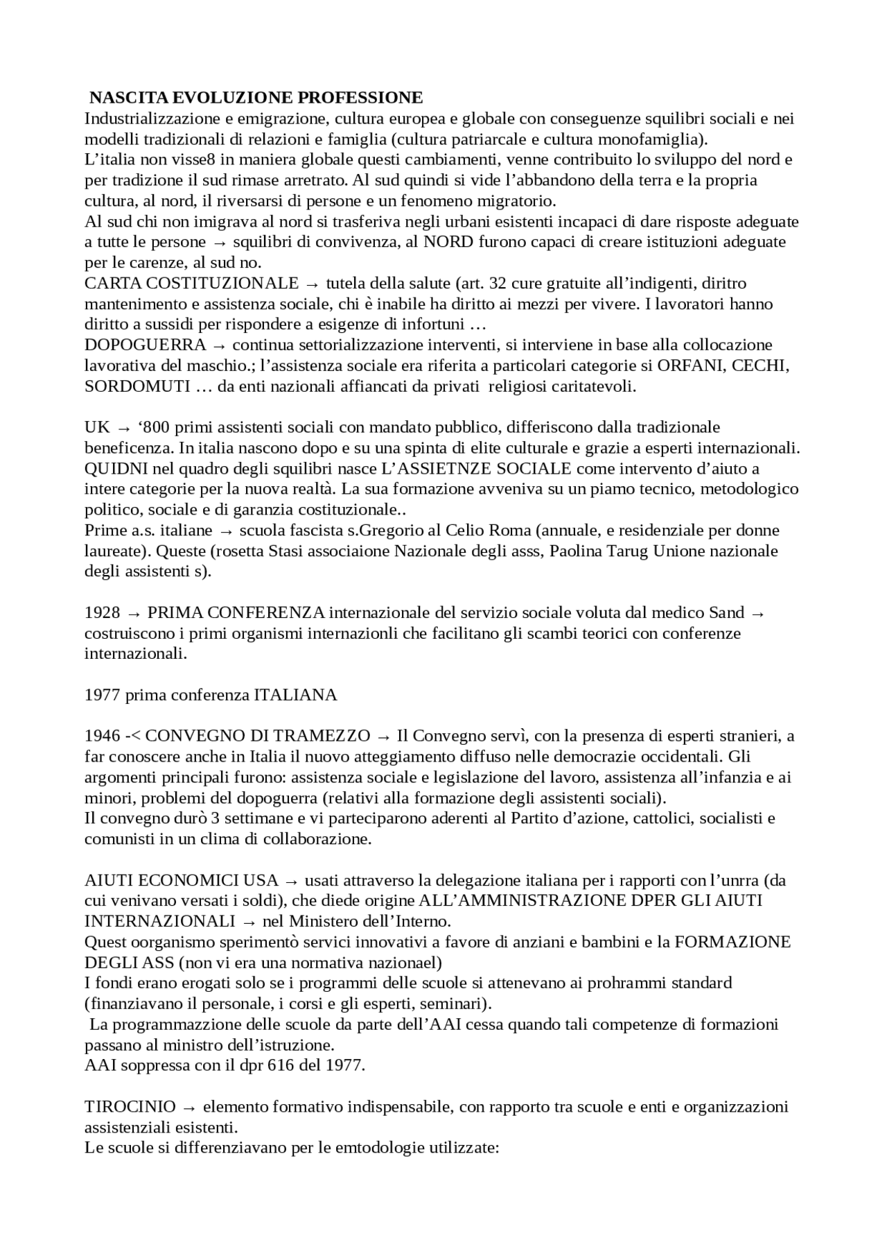 Principi E Fondamenti Del Servizio Sociale Docsity
