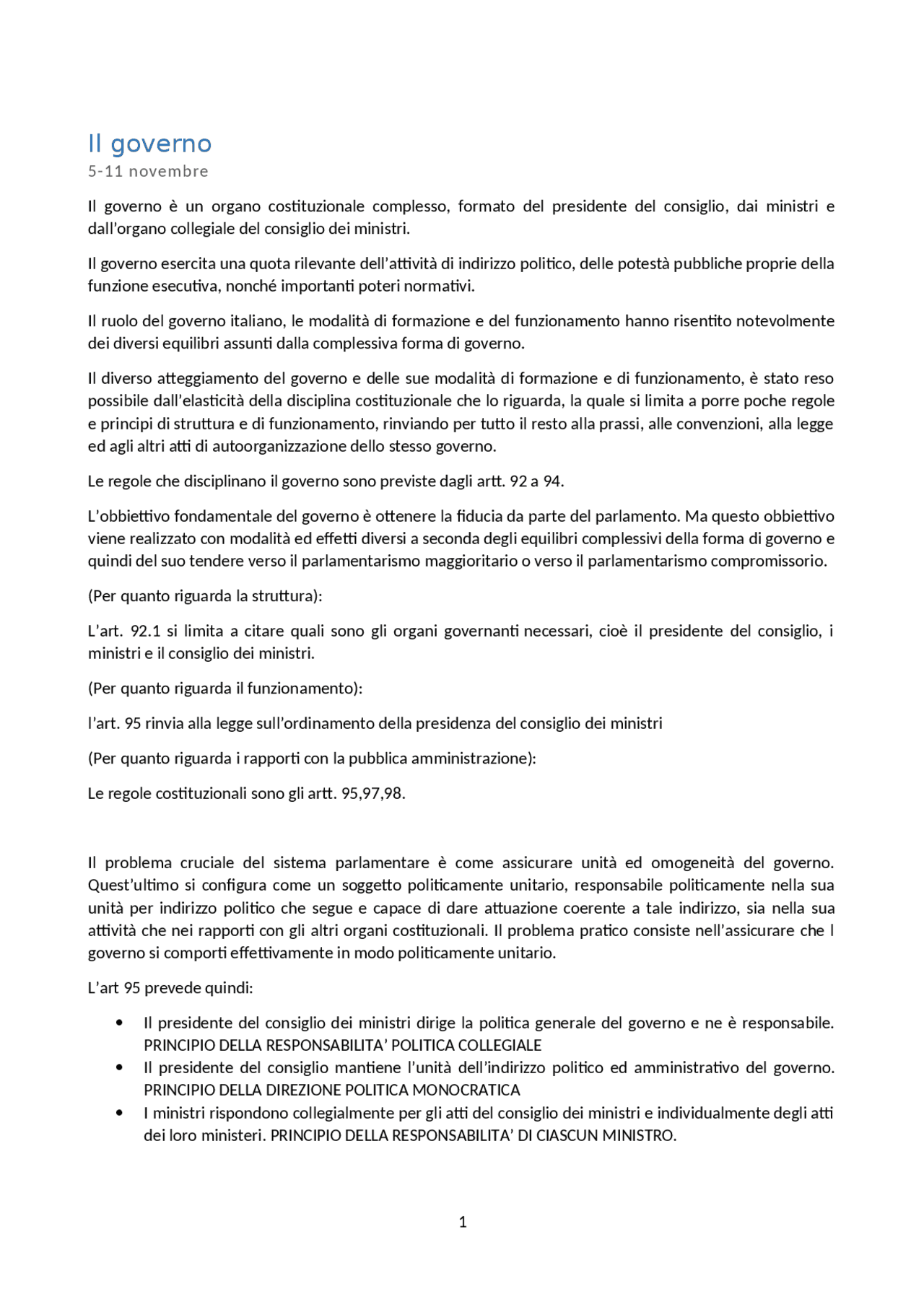 Appunti Di Istituzioni Al Diritto Pubblico Docsity