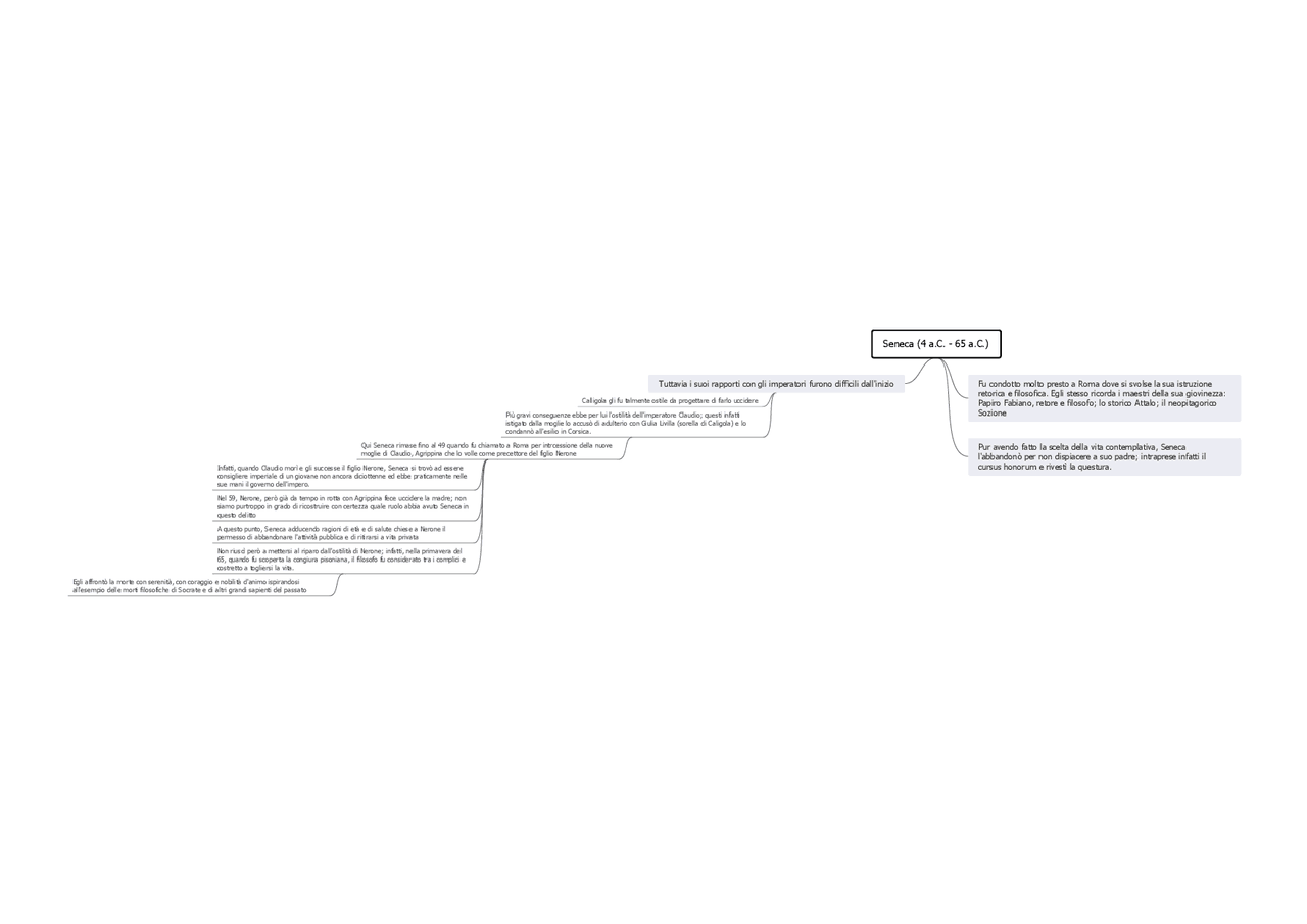 Seneca Vita Schema Riassunto Docsity