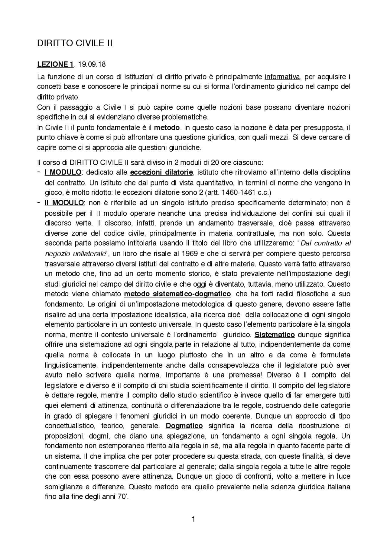 Appunti Diritto Civile Ii Brescia Docsity
