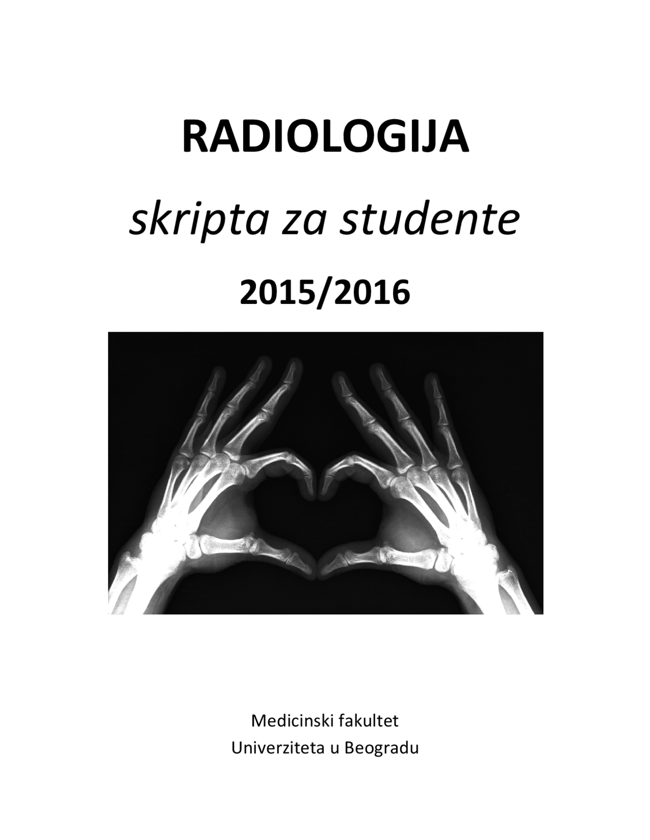 Skripta Iz Radiologije Skripte Predlog Radiologija Docsity