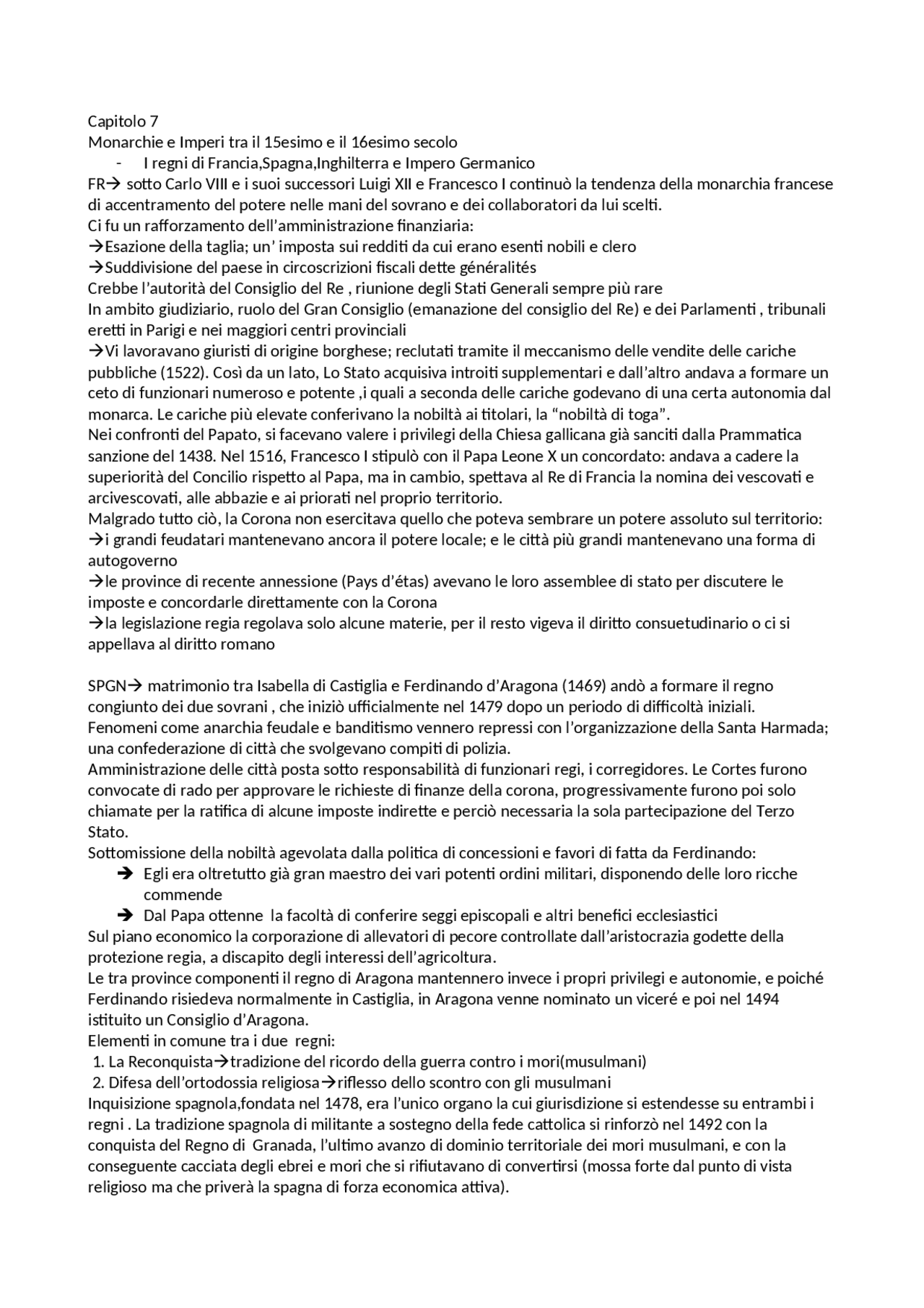 Riassunto Capitolo 7 Manuale Storia Moderna Carlo Capra Docsity