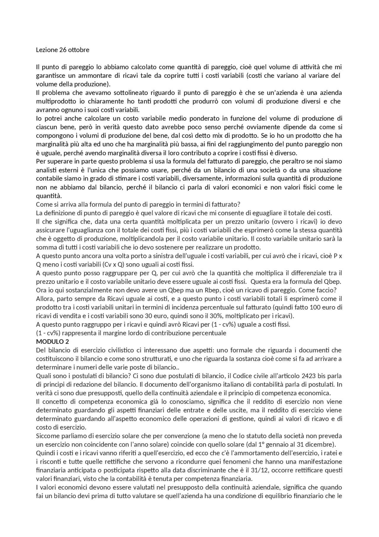 Tecnica E Analisi Dei Bilanci Docsity