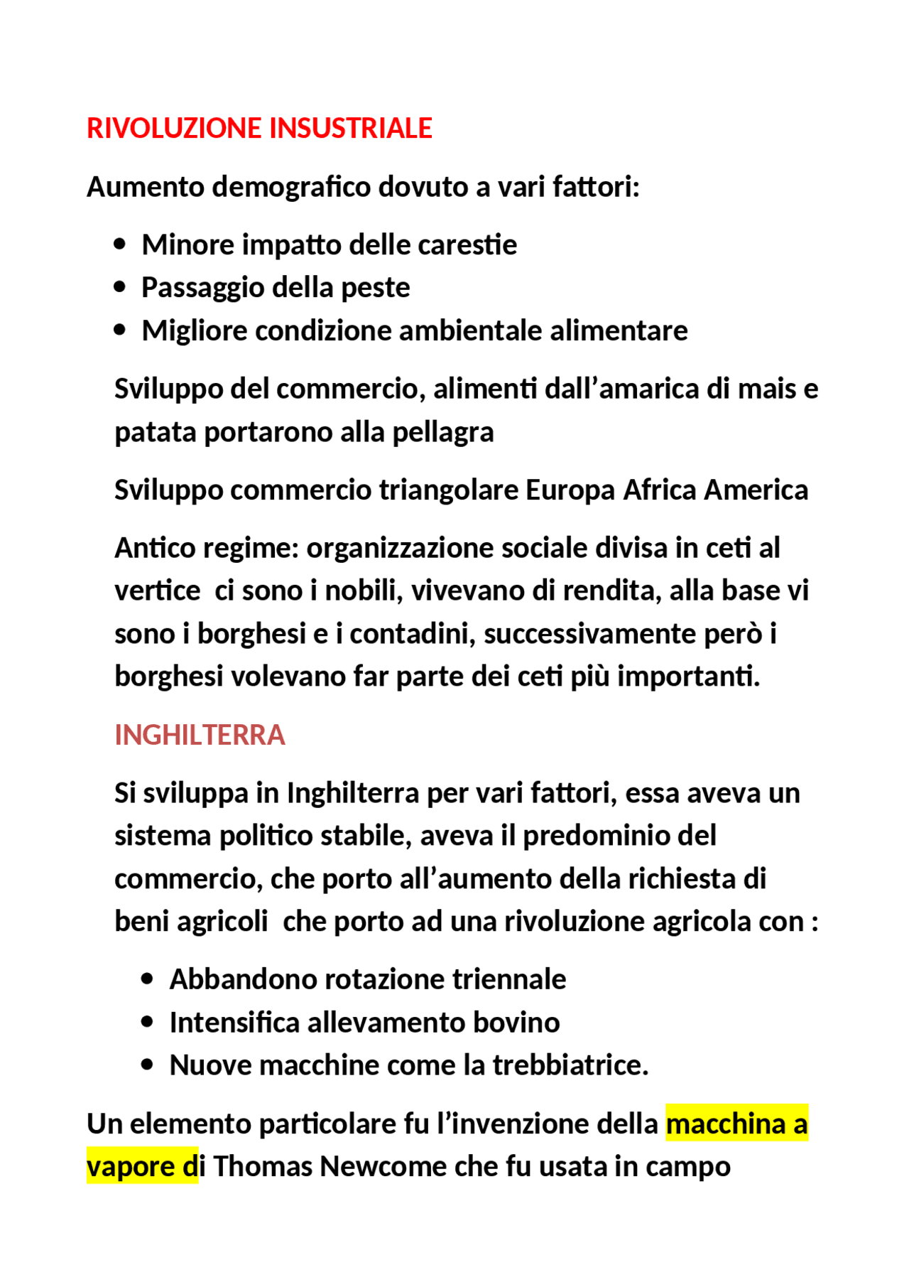 Sintesi Illuminismo Docsity