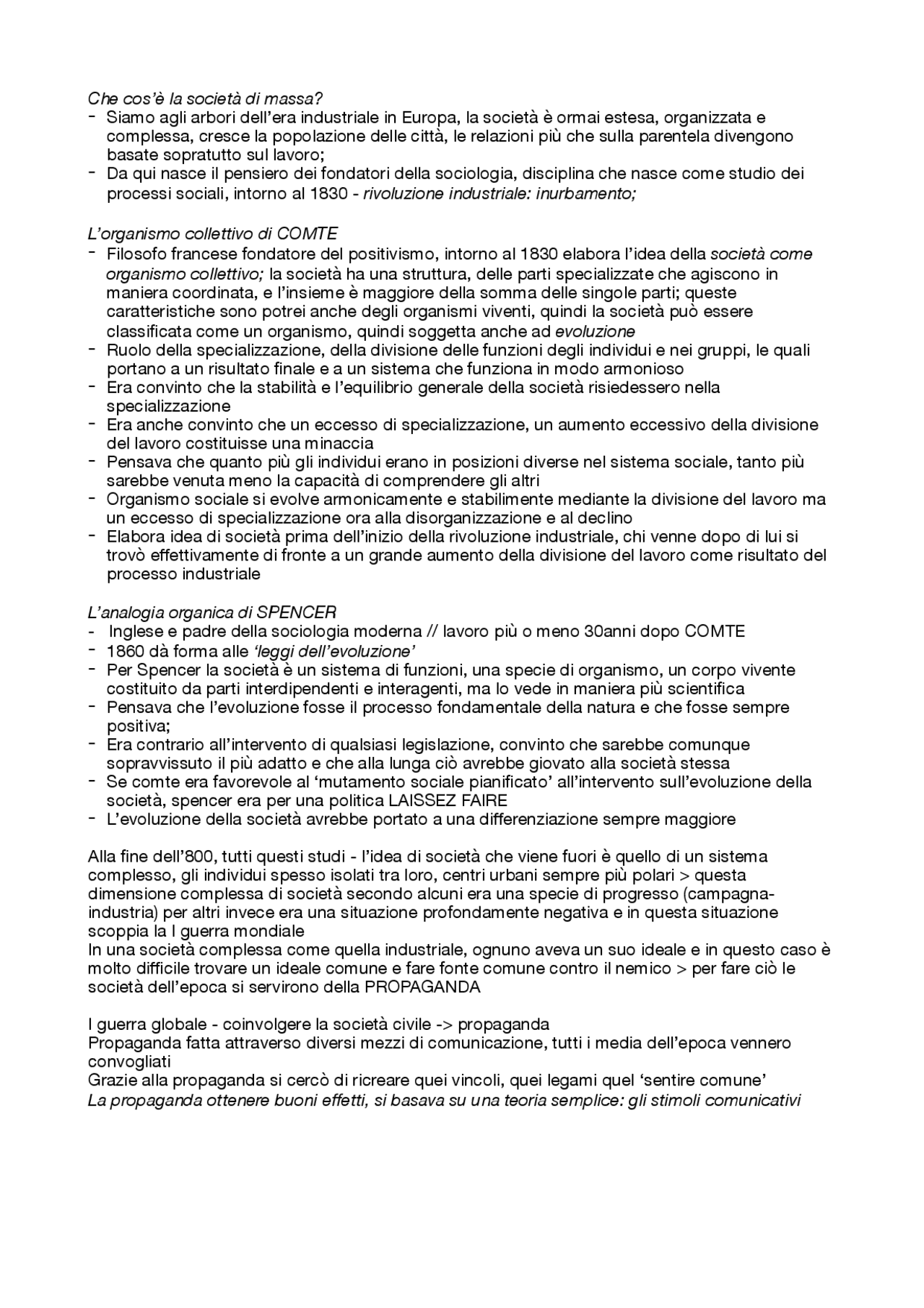Mass Media Comunicazione Docsity
