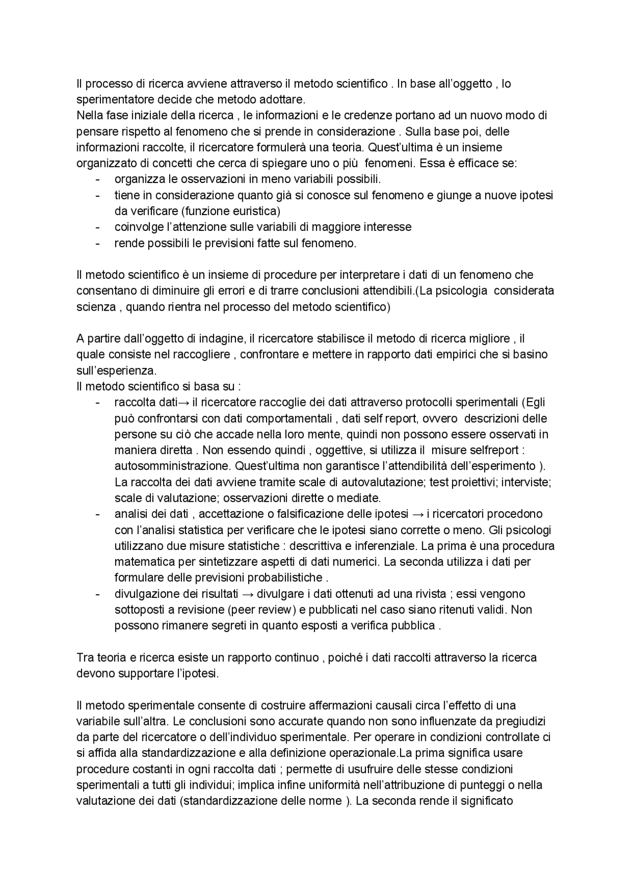 Psicologia Generale Docsity