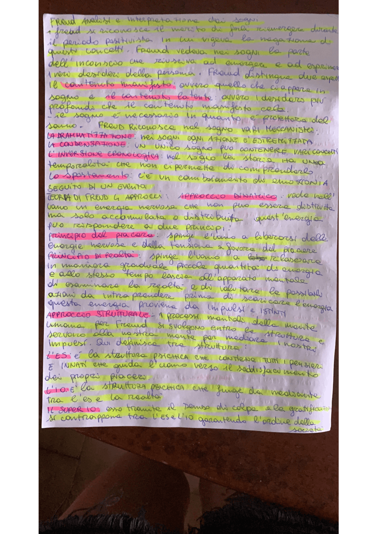 Tutte Le Teorie Di Freud Docsity