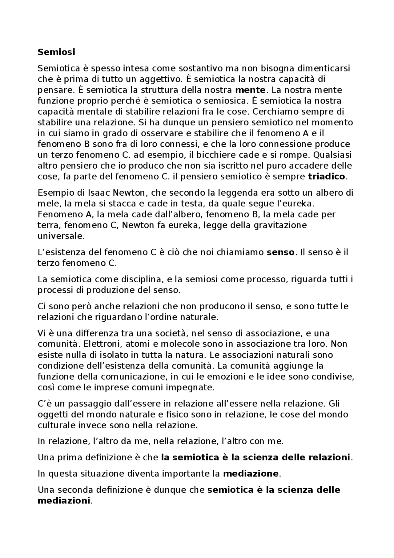 Lezione Semiotica 02 Docsity