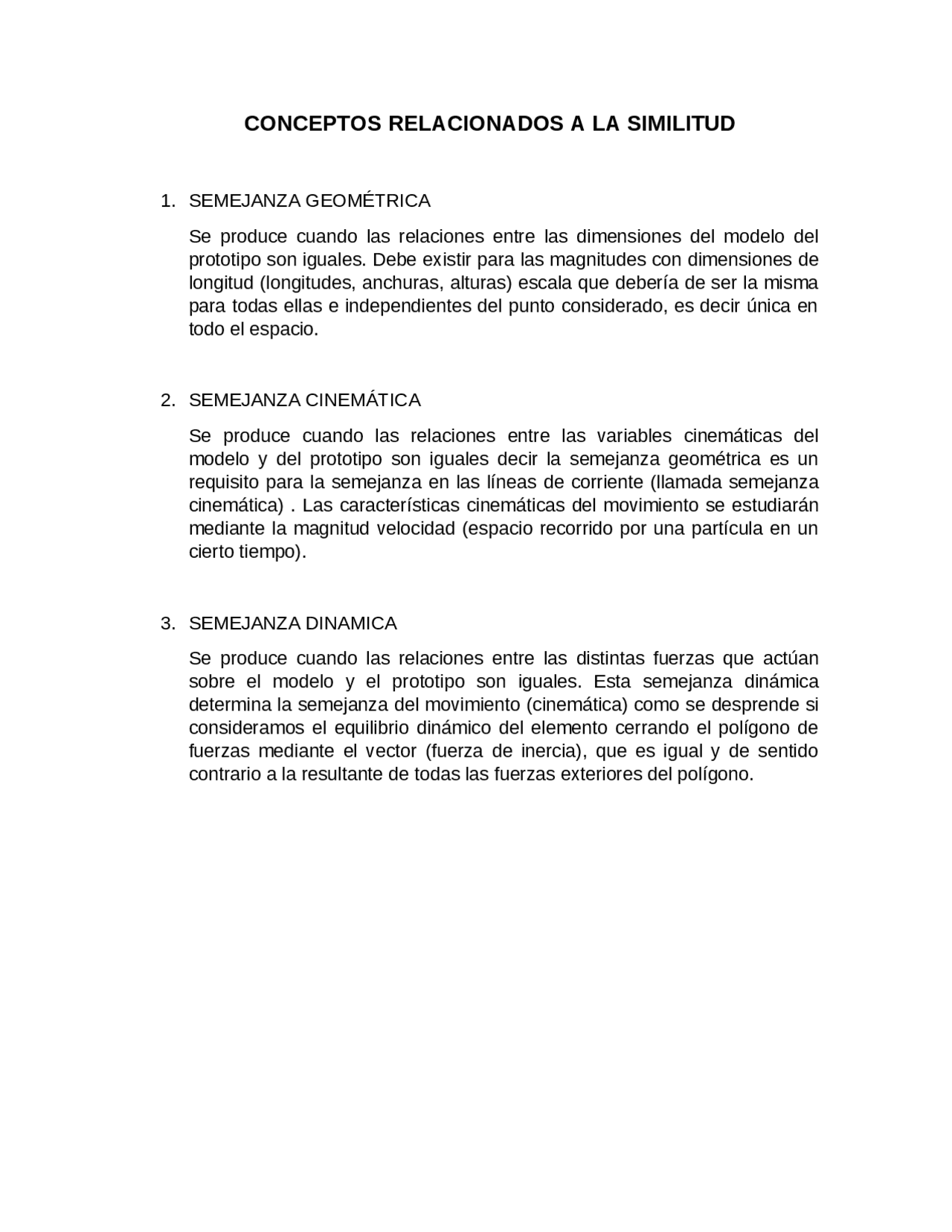 Conceptos relacionados a la similitud - Docsity