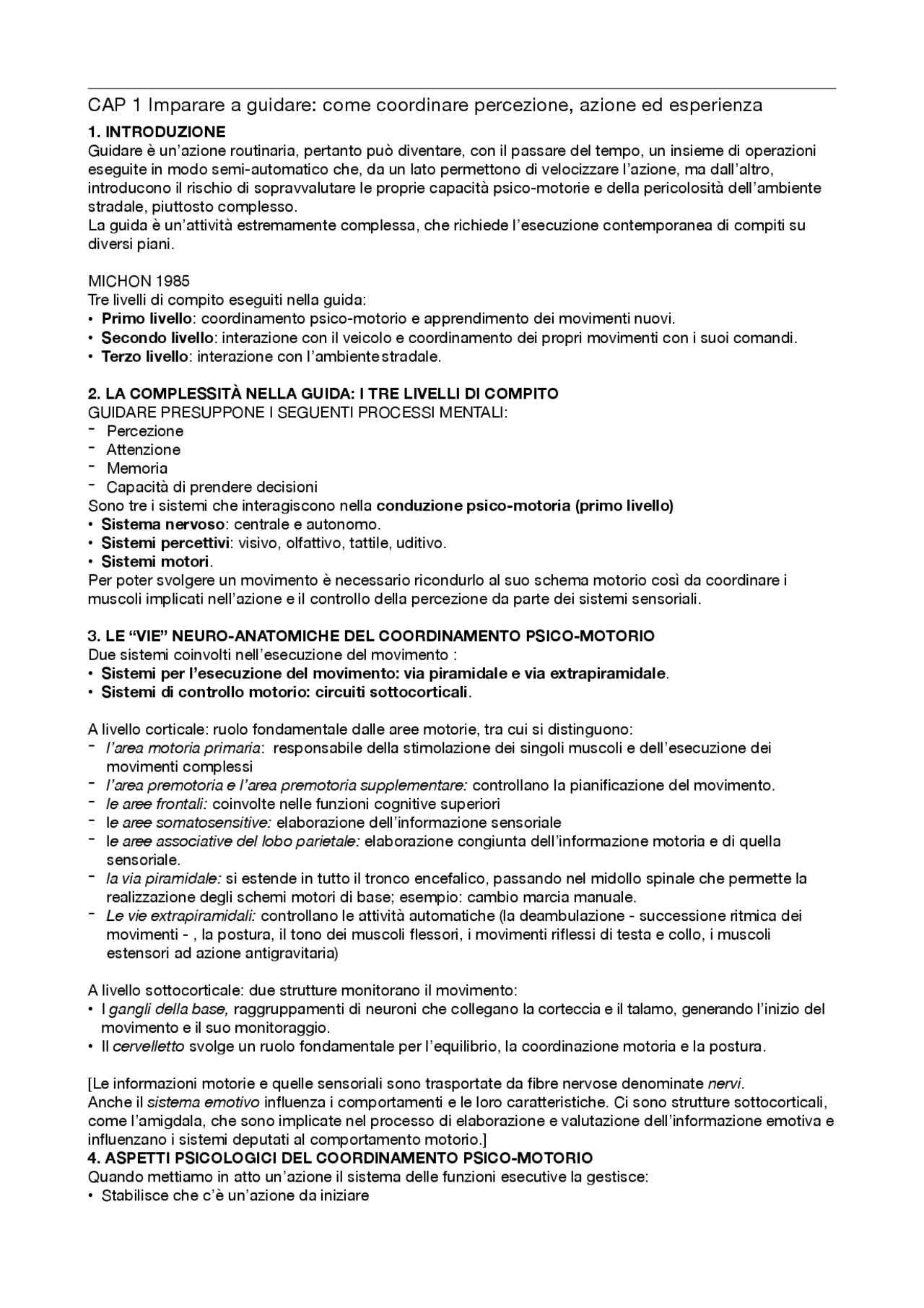 Riassunto Di Ti Guida La Testa Docsity