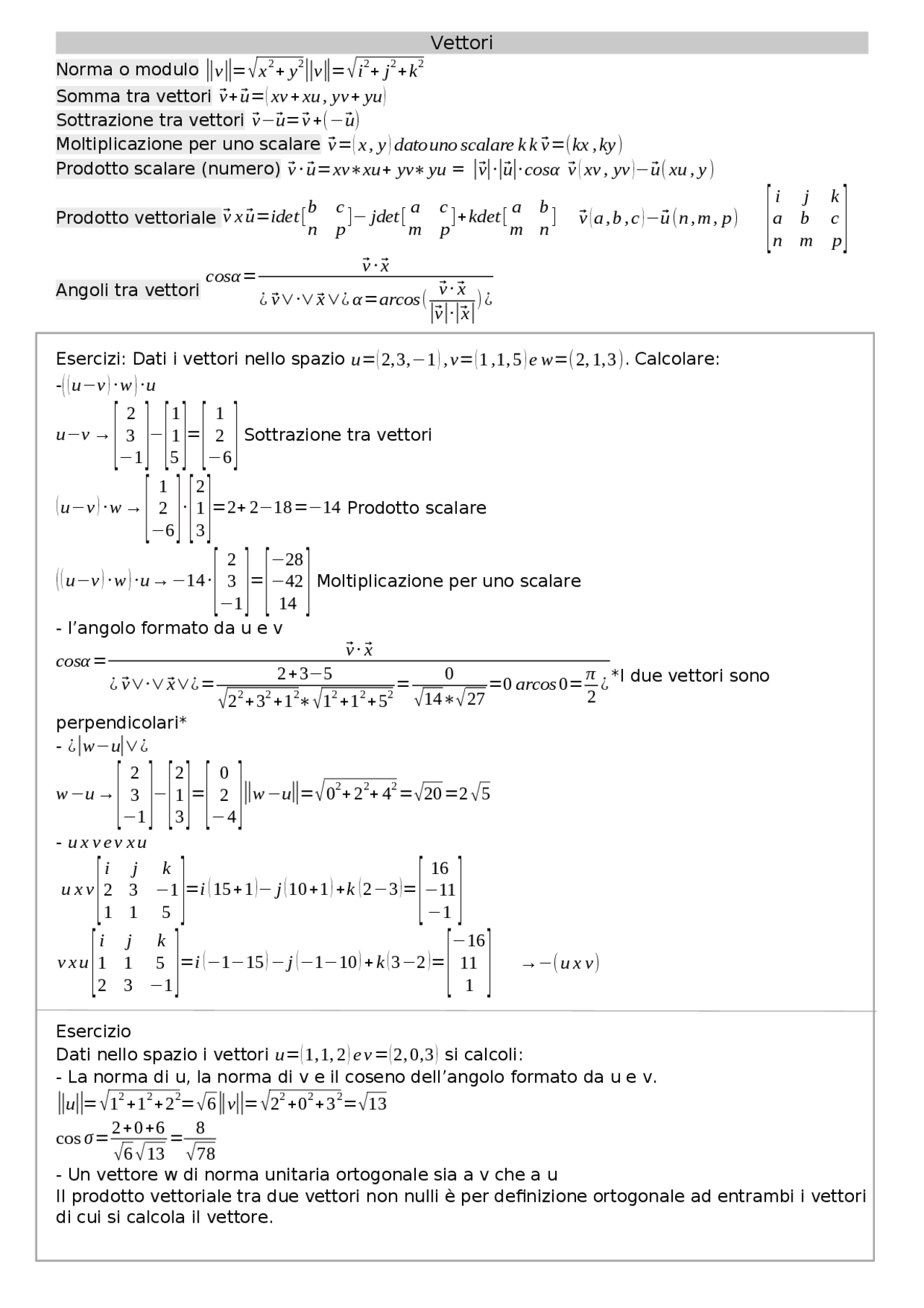 Geometria Analitica Spazio E Piano Docsity