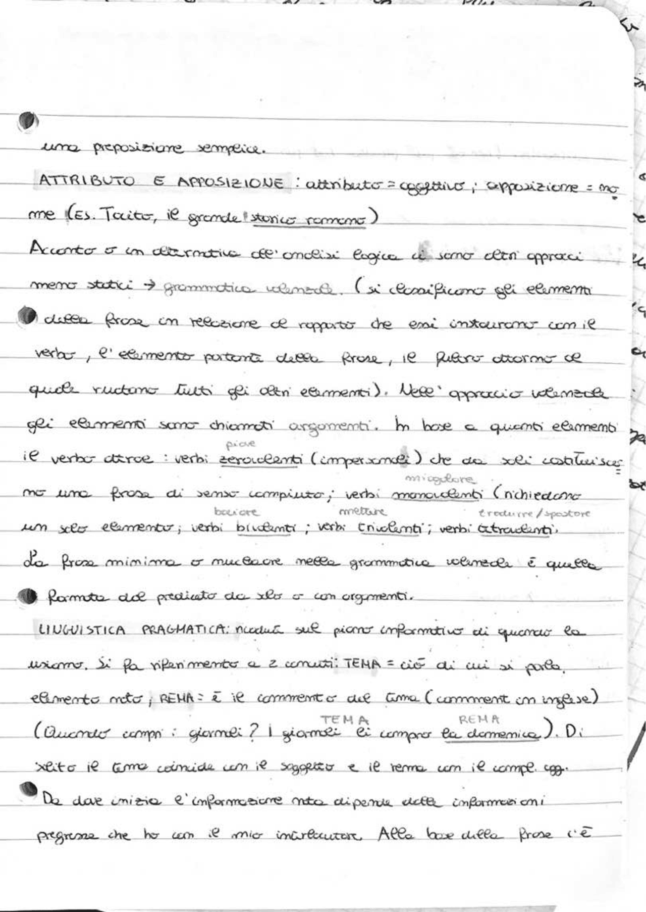 Elementi Di Linguistica Italiana Sintassi Parte 2 Docsity