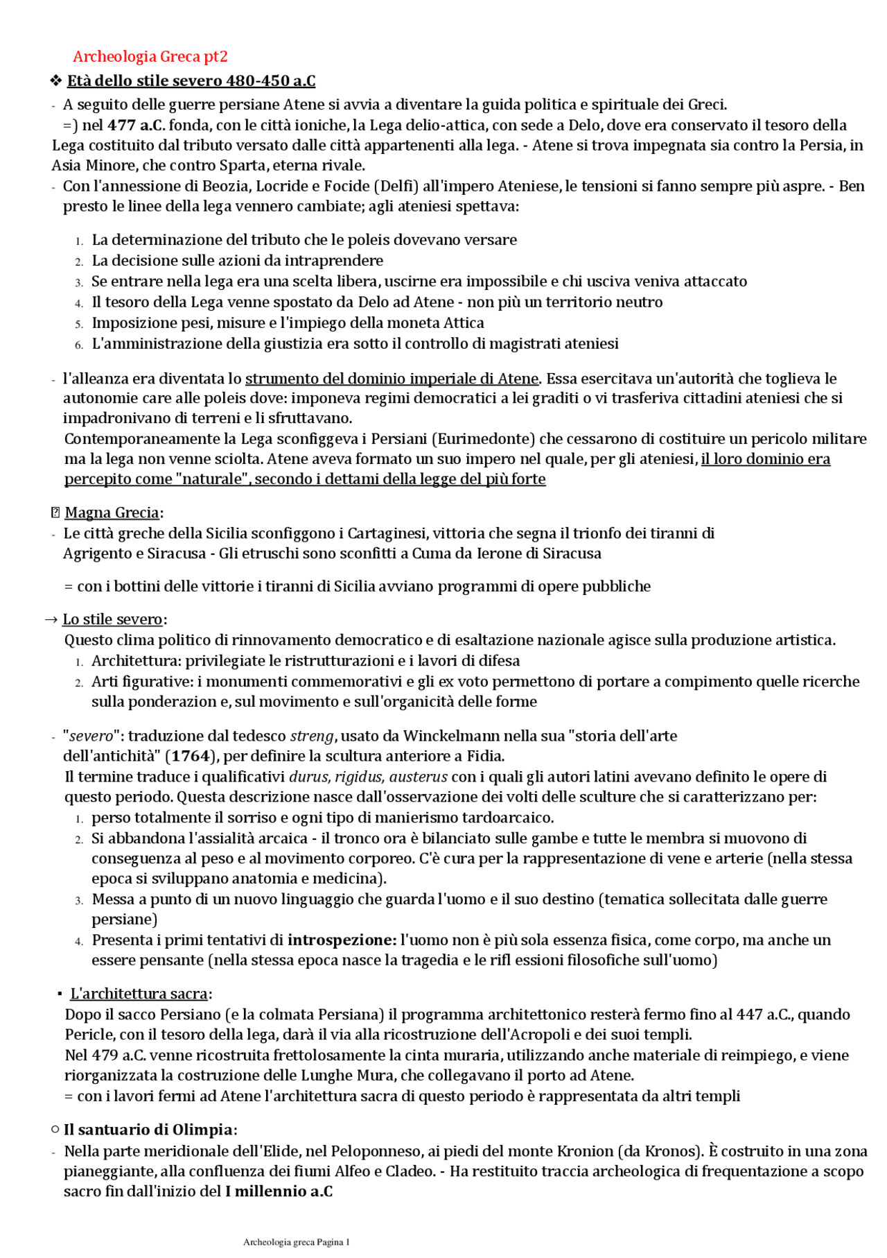 Archeologia Greca Modulo B Docsity