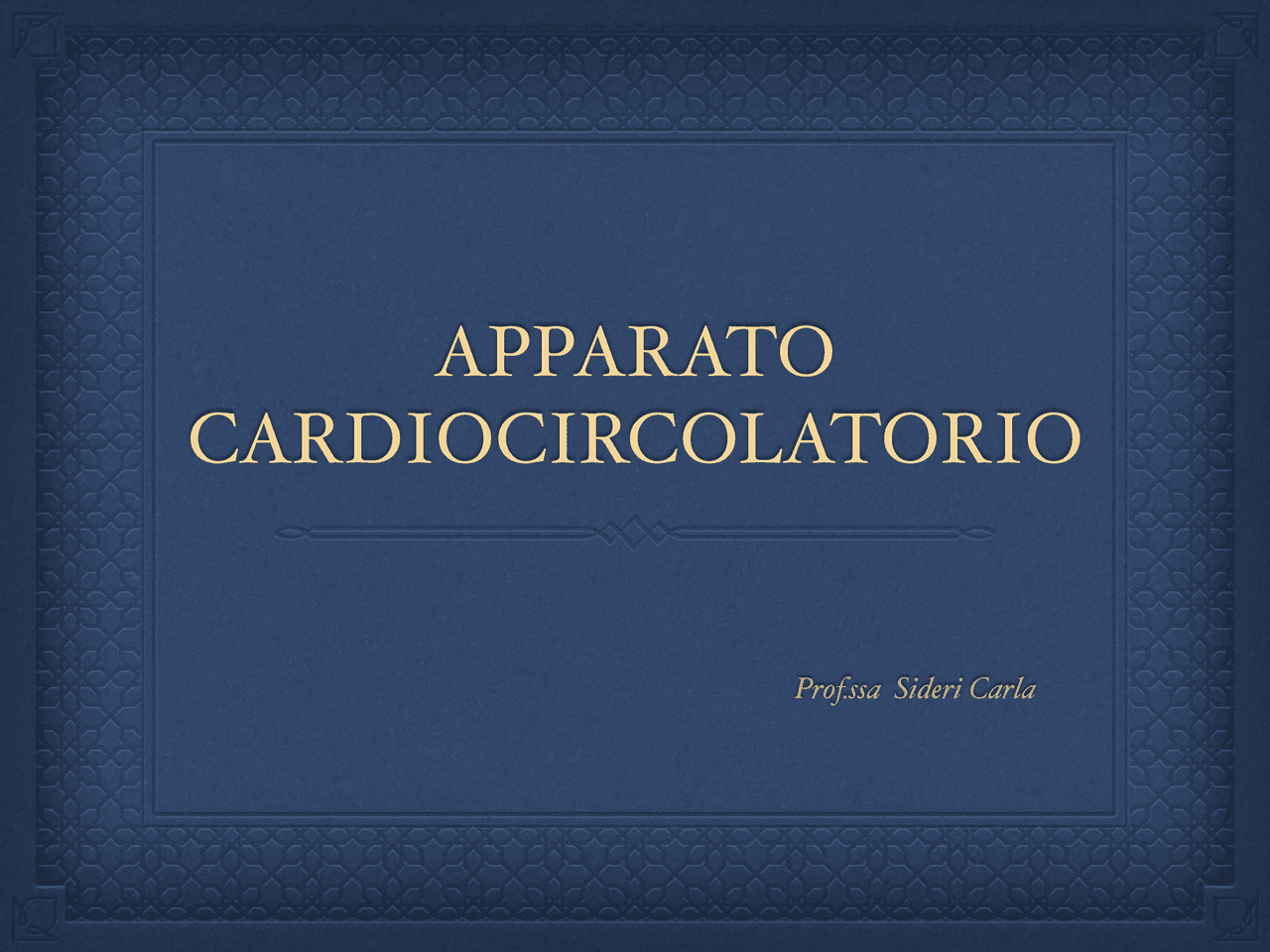 Apparato Cardiocircolatorio Docsity