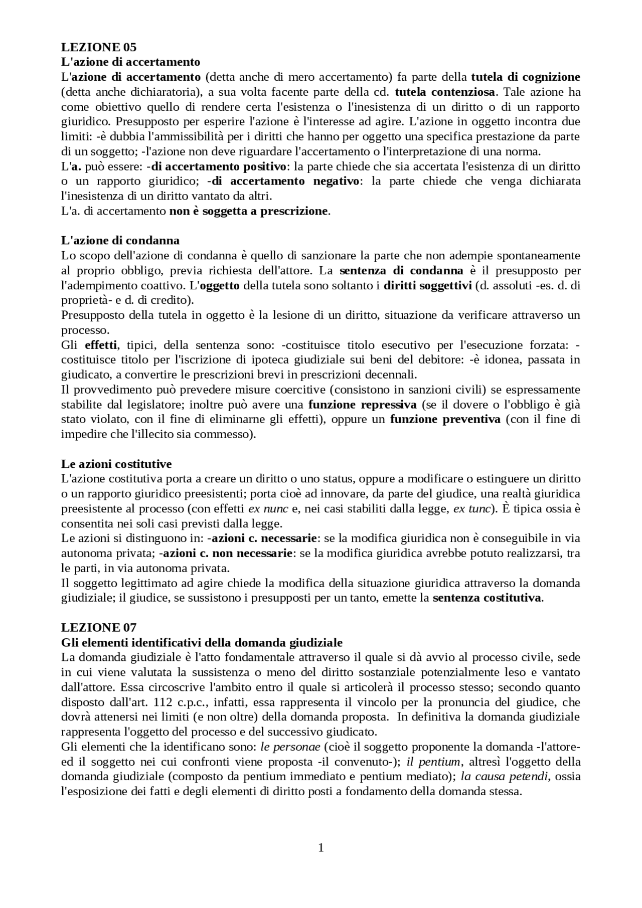 Paniere di Diritto processuale civile: domande aperte con risposte | eCampus | Panieri di ...