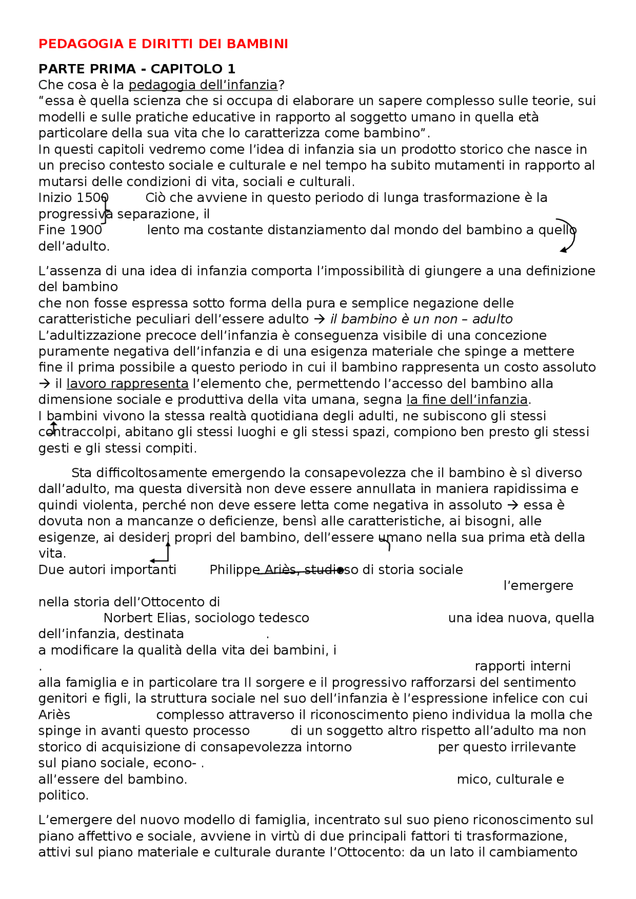 Il Nido Dei Bambini E Delle Bambine Docsity