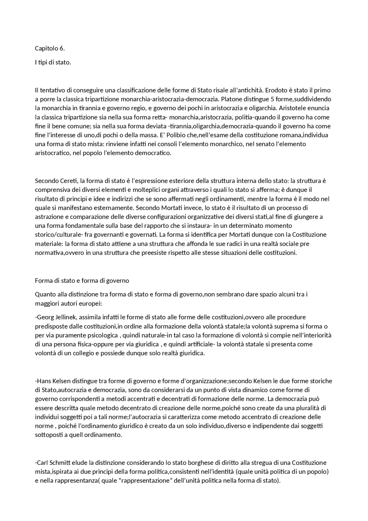 Cap 6 Teoria Generale Dello Stato Docsity