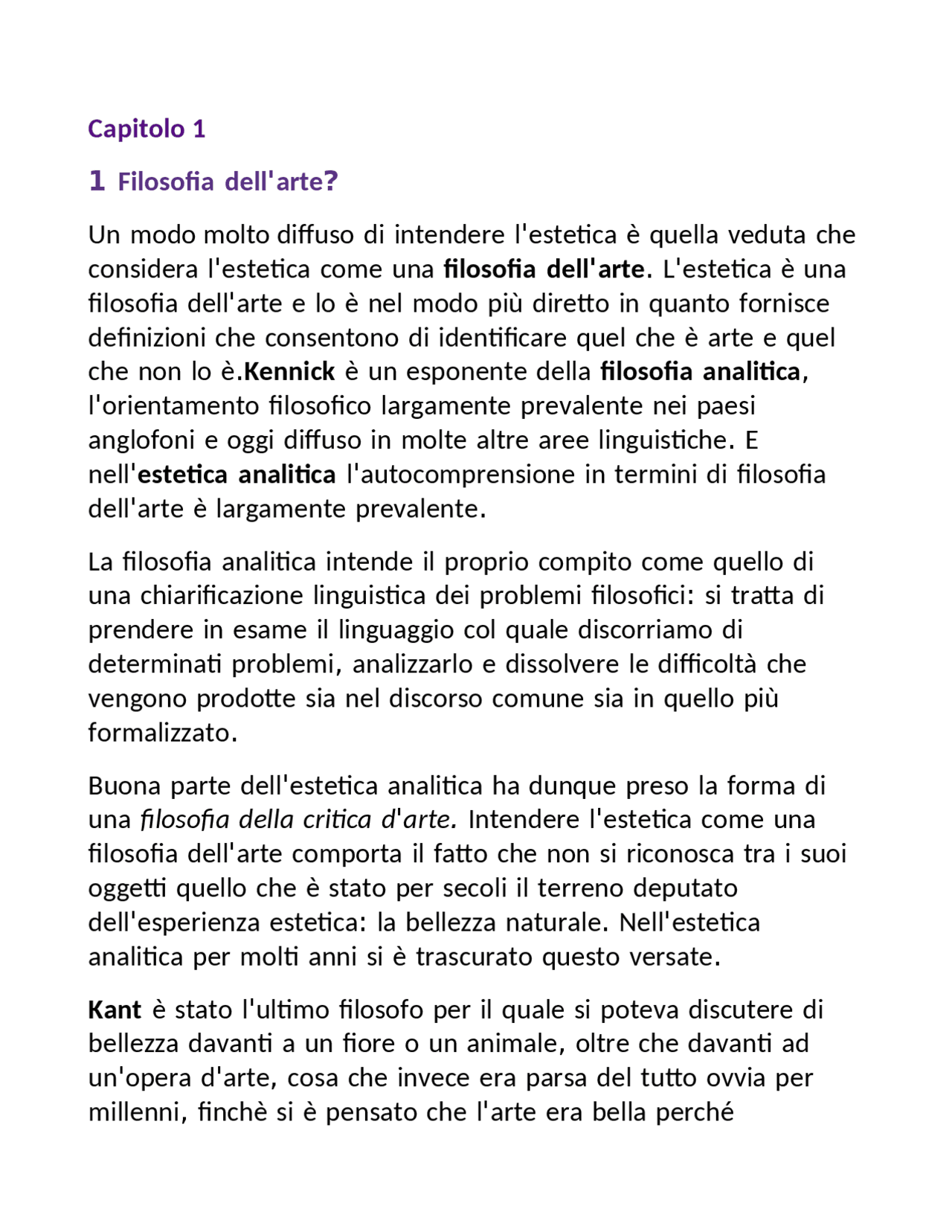 Paolo Dangelo Riassunto Capitoli Docsity