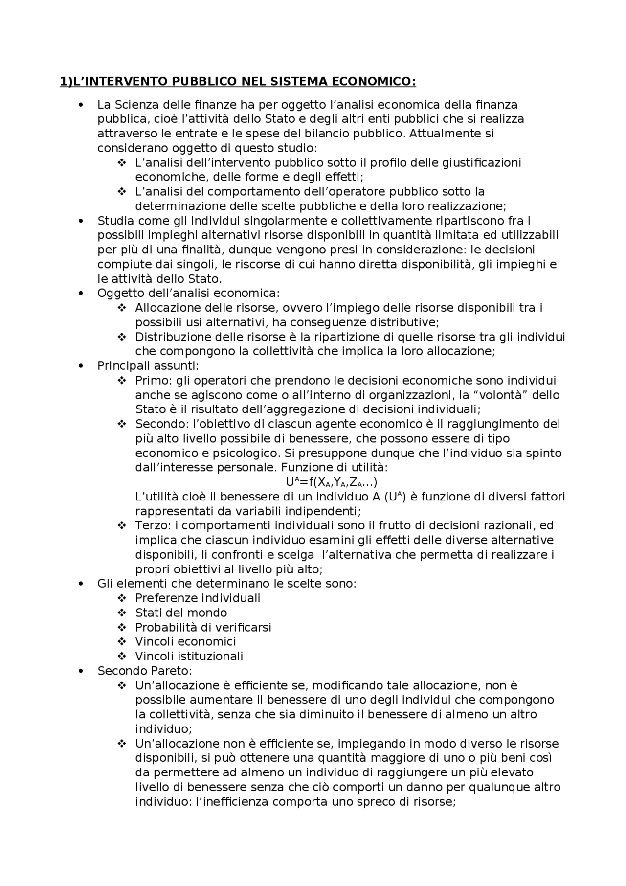 Scienza Delle Finanze Docsity