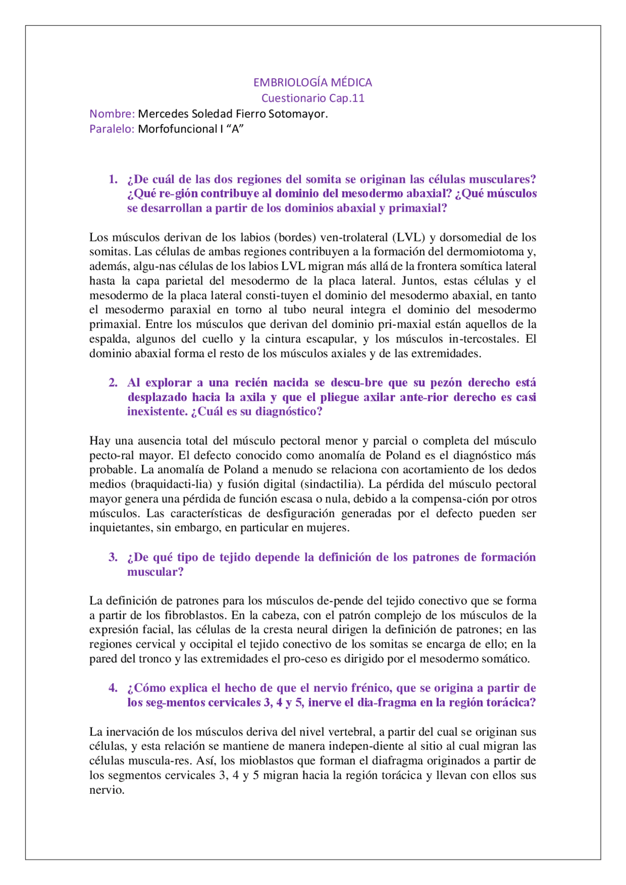 Problemas De Embriología Docsity