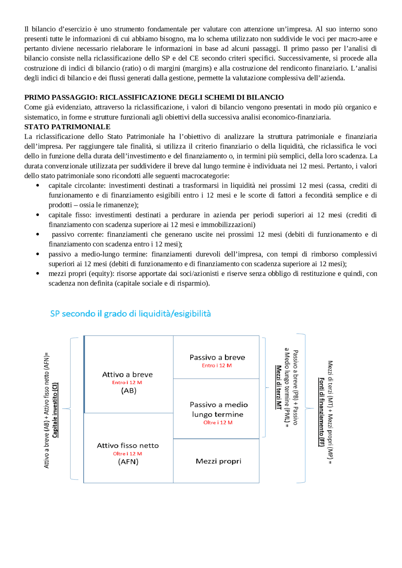 Analisi Di Bilancio Introduzione Docsity