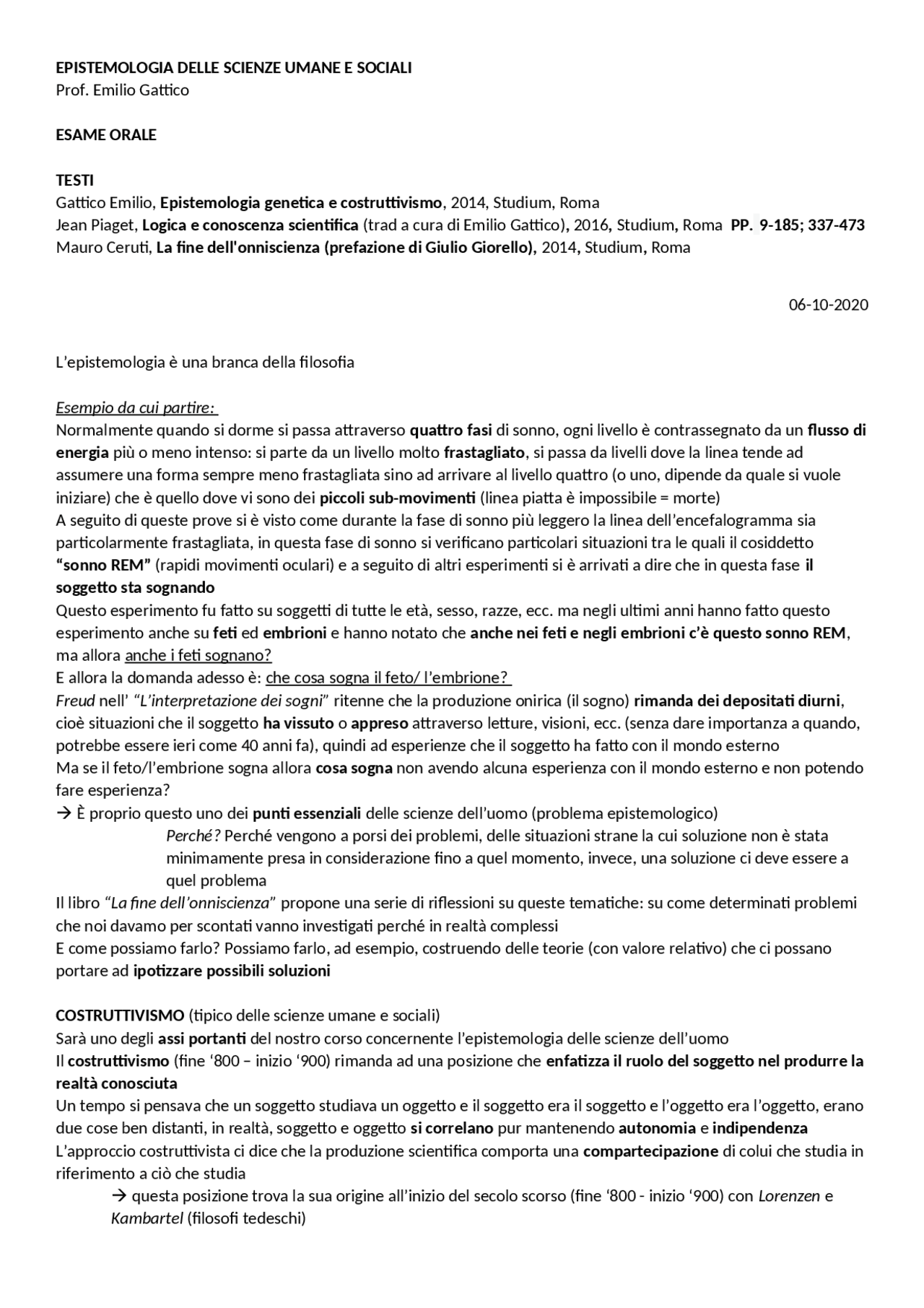 Lezioni Di Epistemologiafilosofia Delle Scienze Docsity