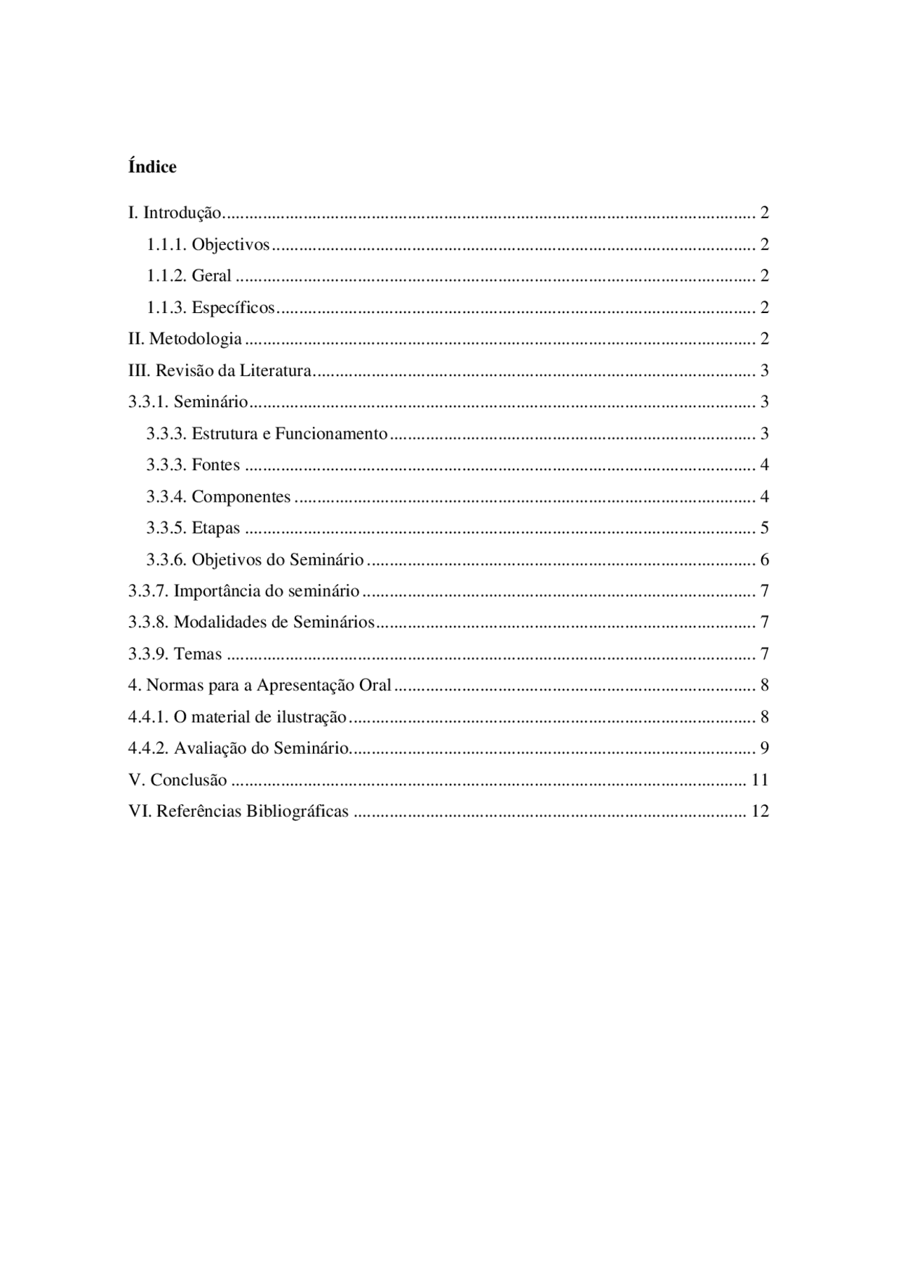 Seminário Estrutura E Funcionamento Trabalhos Metodologia Docsity