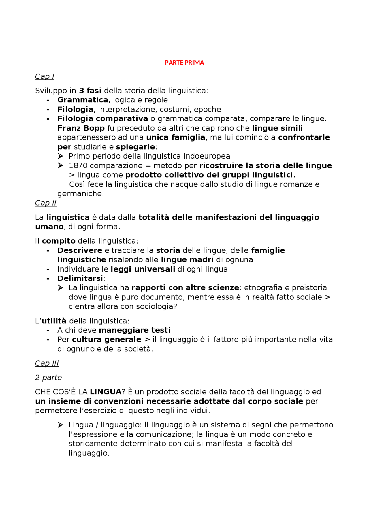 Riassunti Saussure Linguistica Docsity