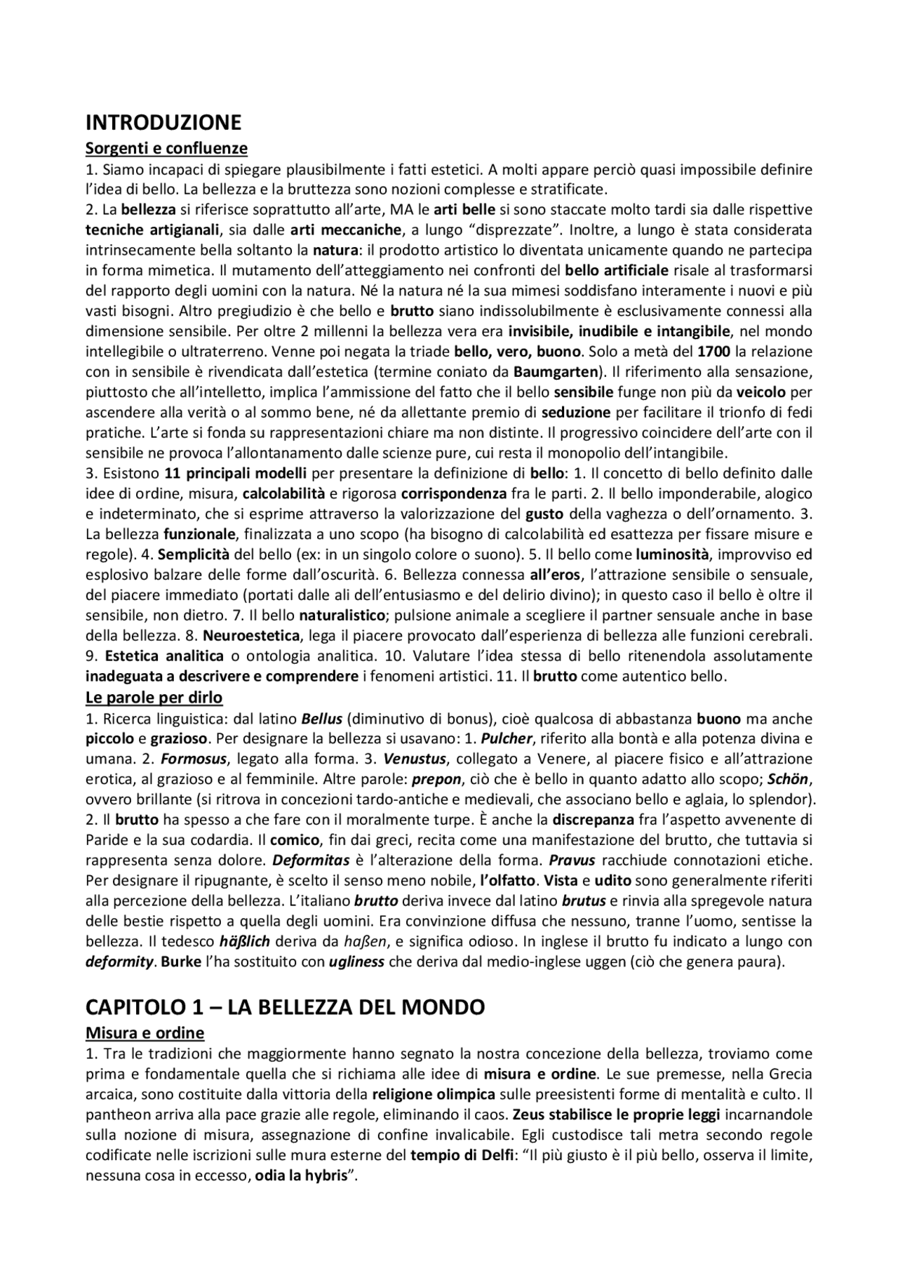Le Forme Del Bello Remo Bodei Docsity
