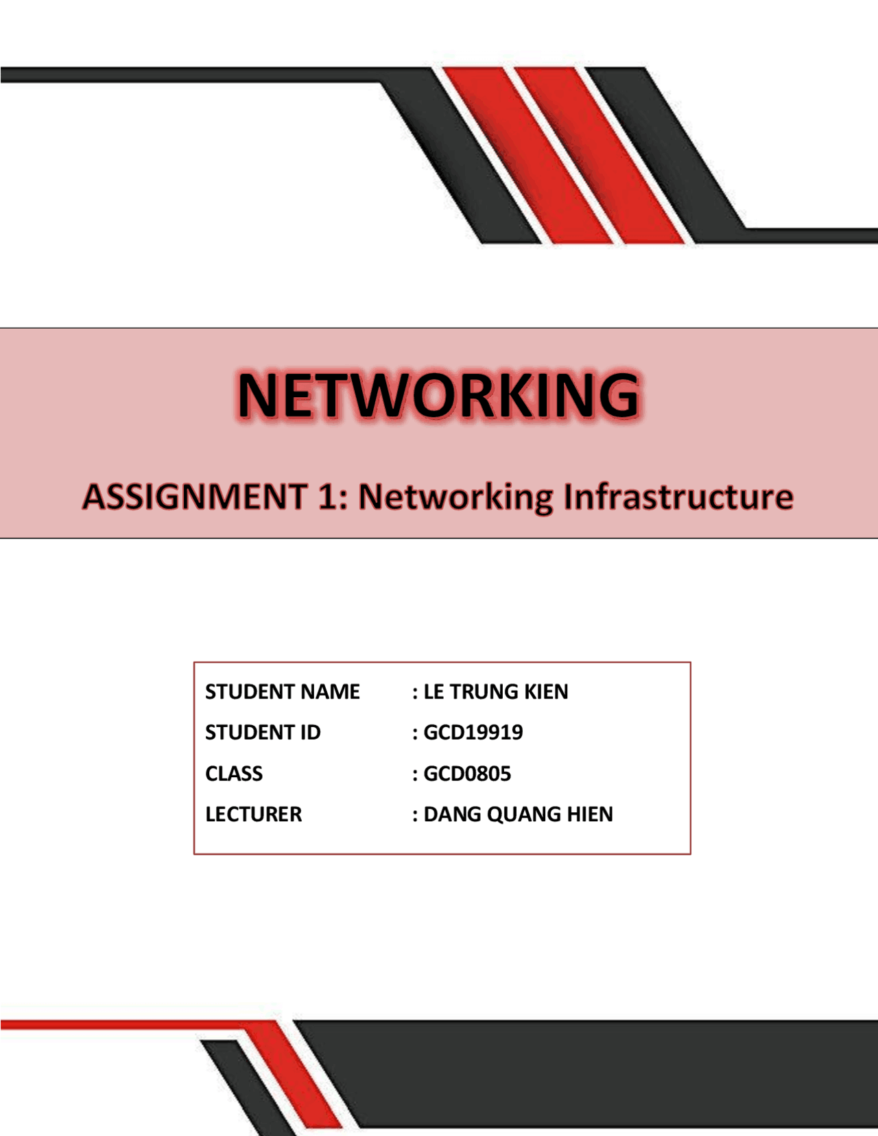 Asm1 networking grw 2020 - Docsity