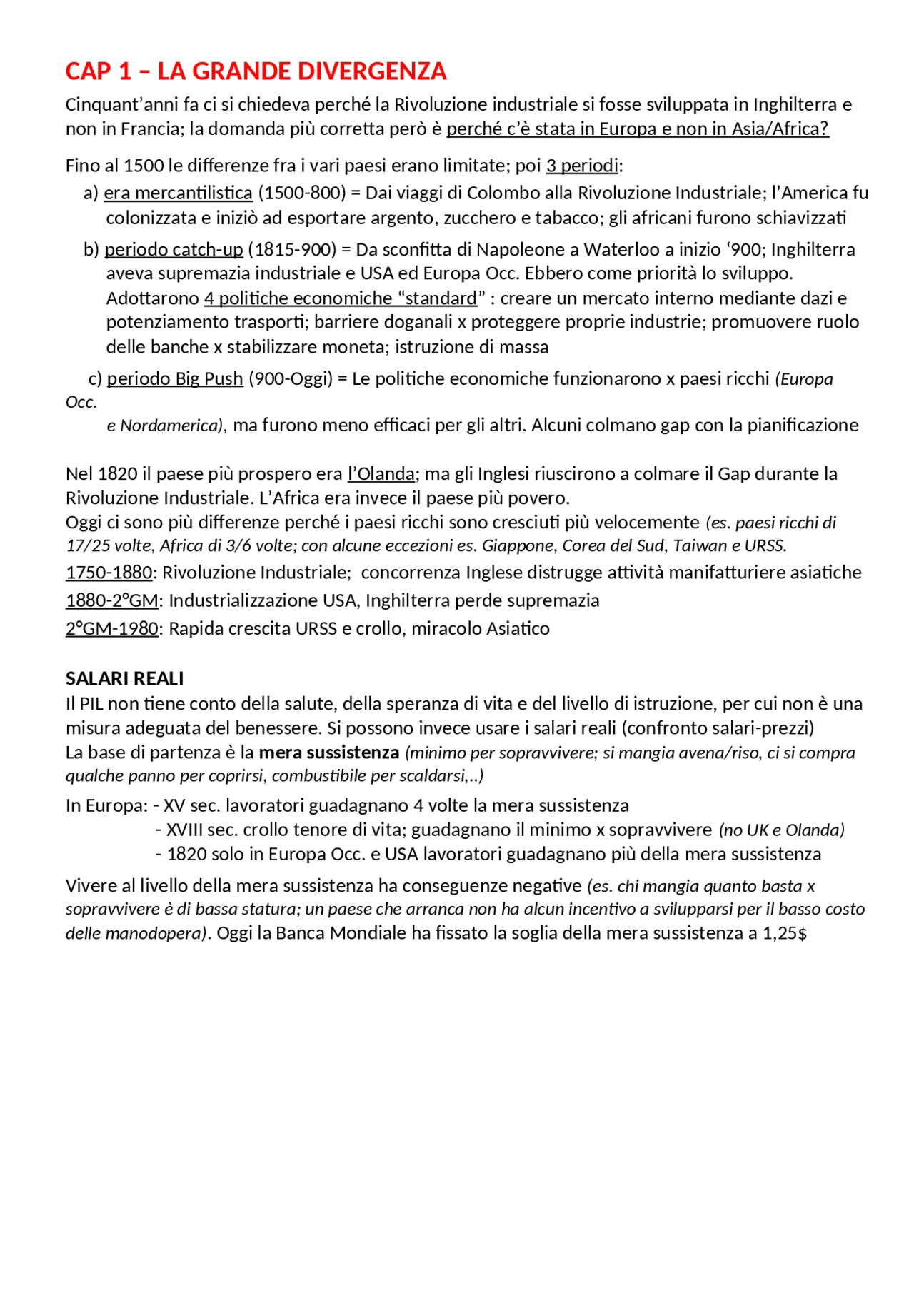 Riassunto Completo Allen Docsity