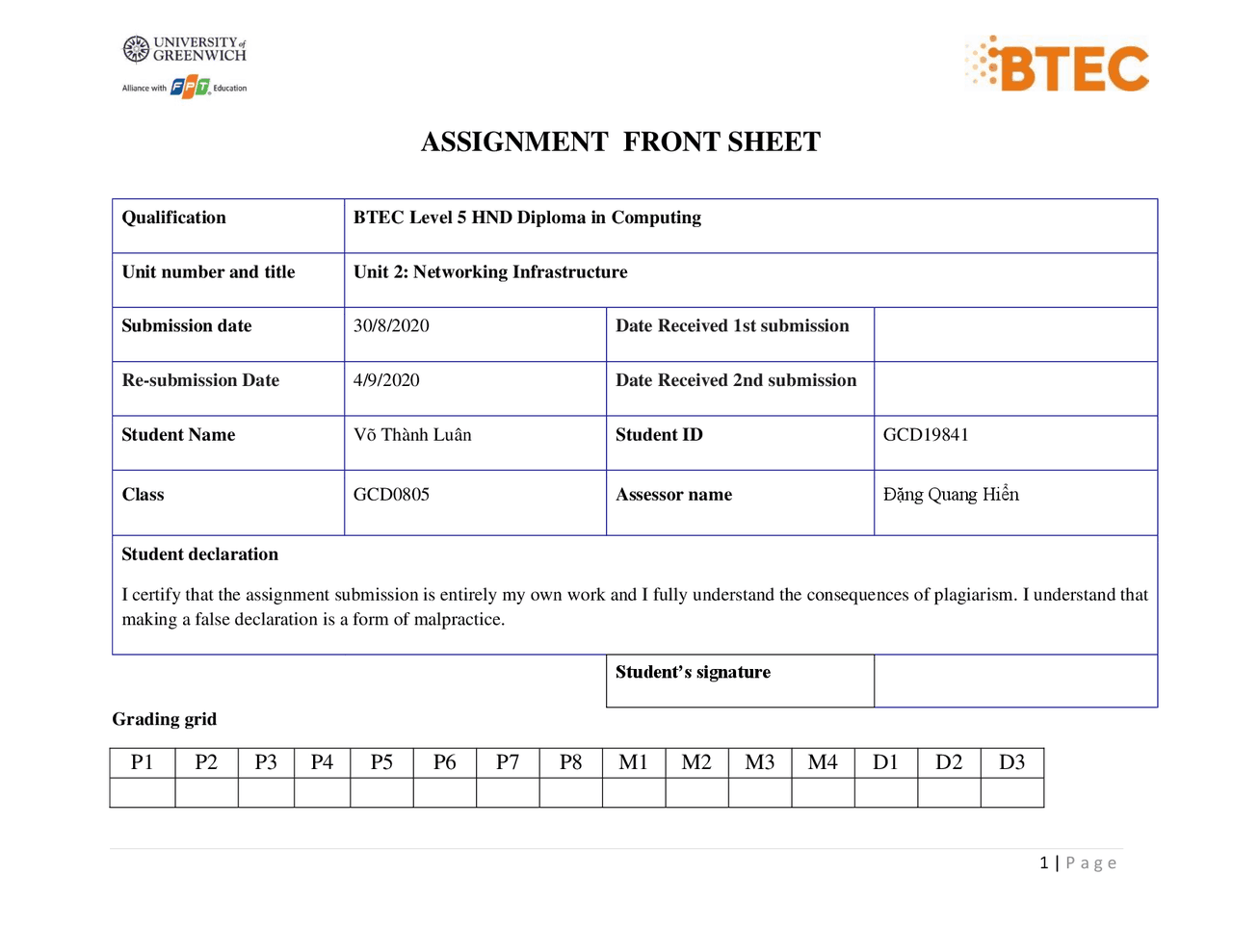 Assigment Networking Docsity