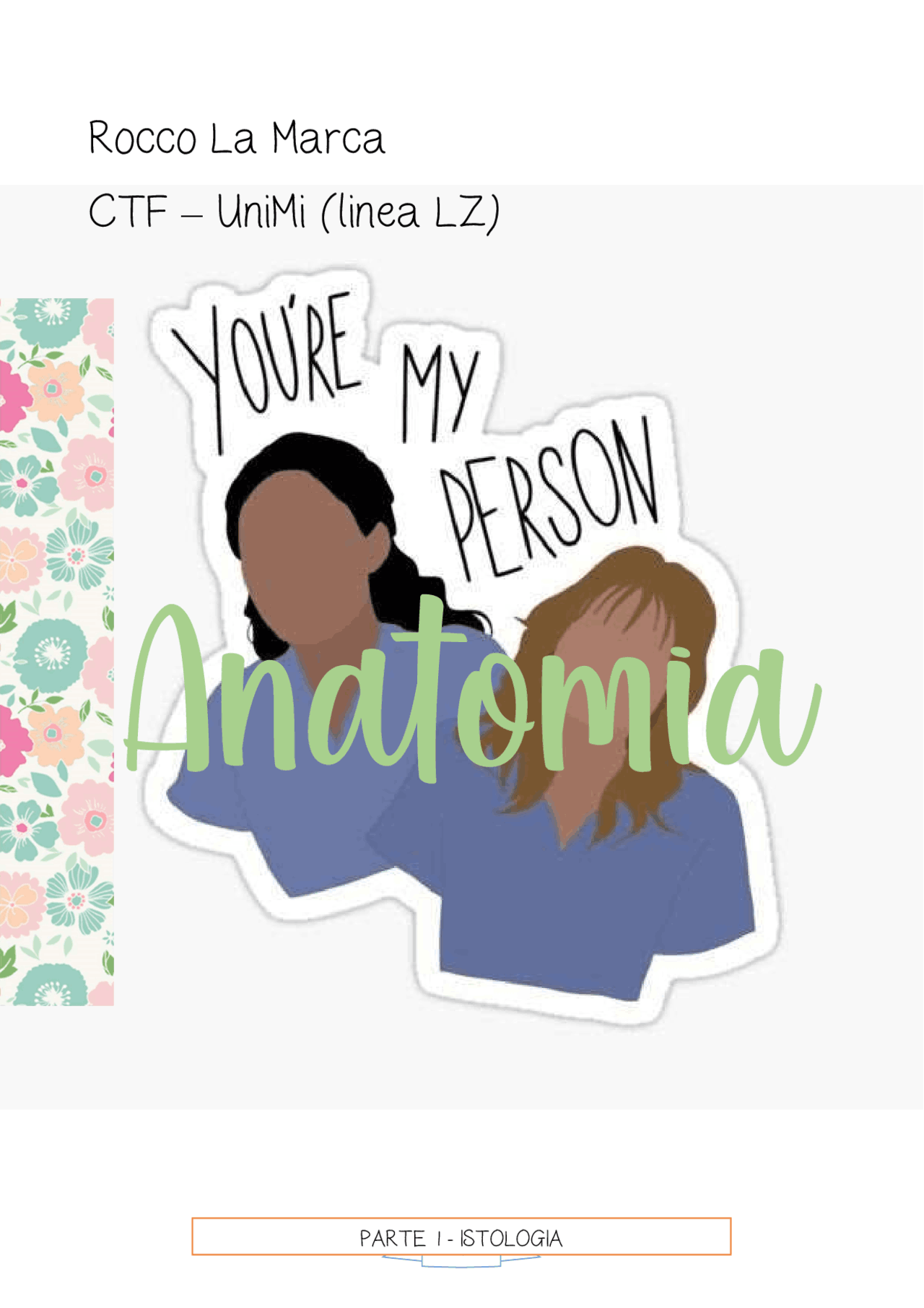 Schema Istologia Anatomia Umana Ctf Unimi Schemi E Mappe