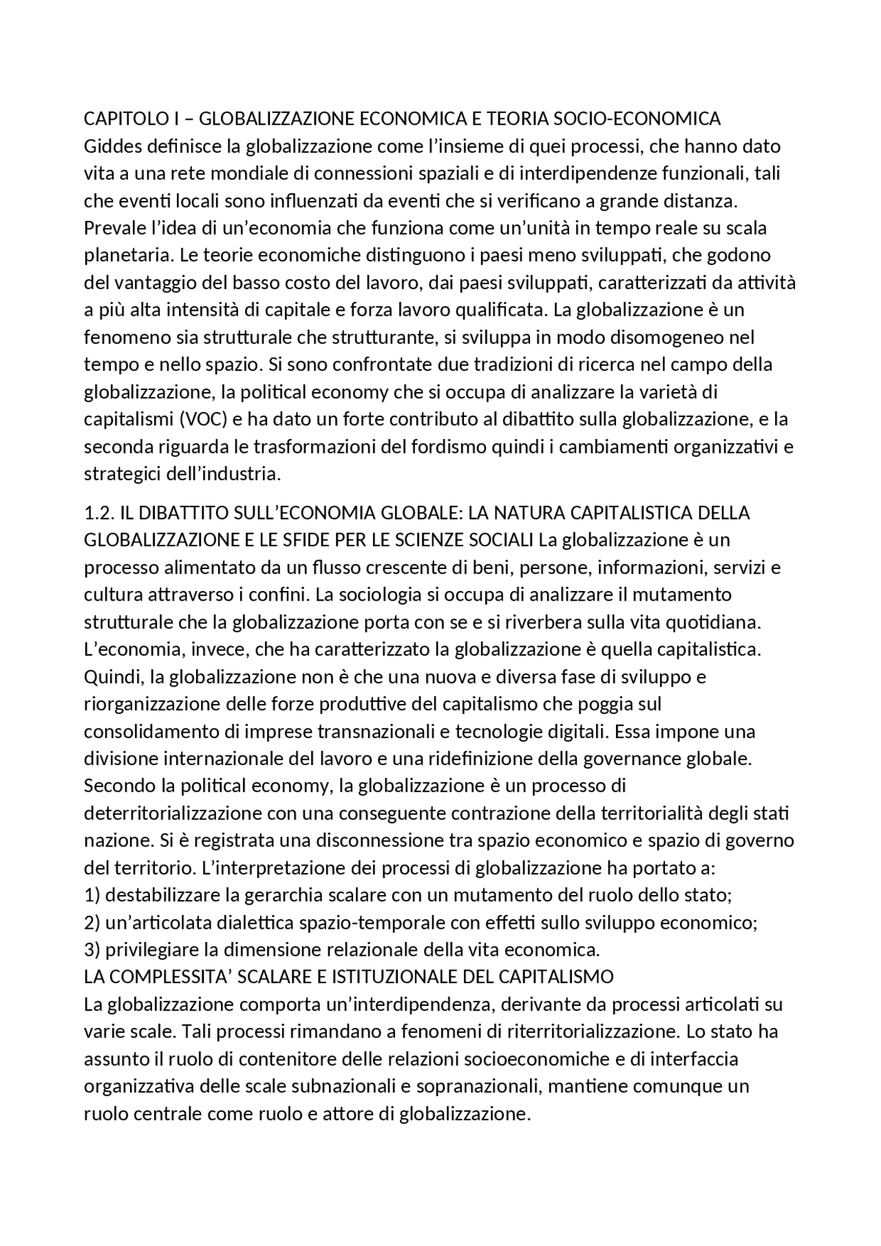 Riassunti Sociologia Docsity