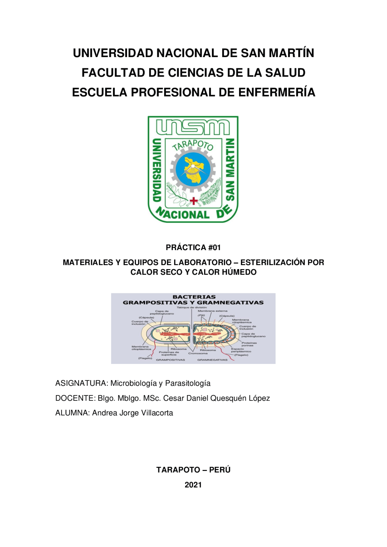 Practica Sobre Materiales Y Esterilización En Calor Seco Y Húmedo