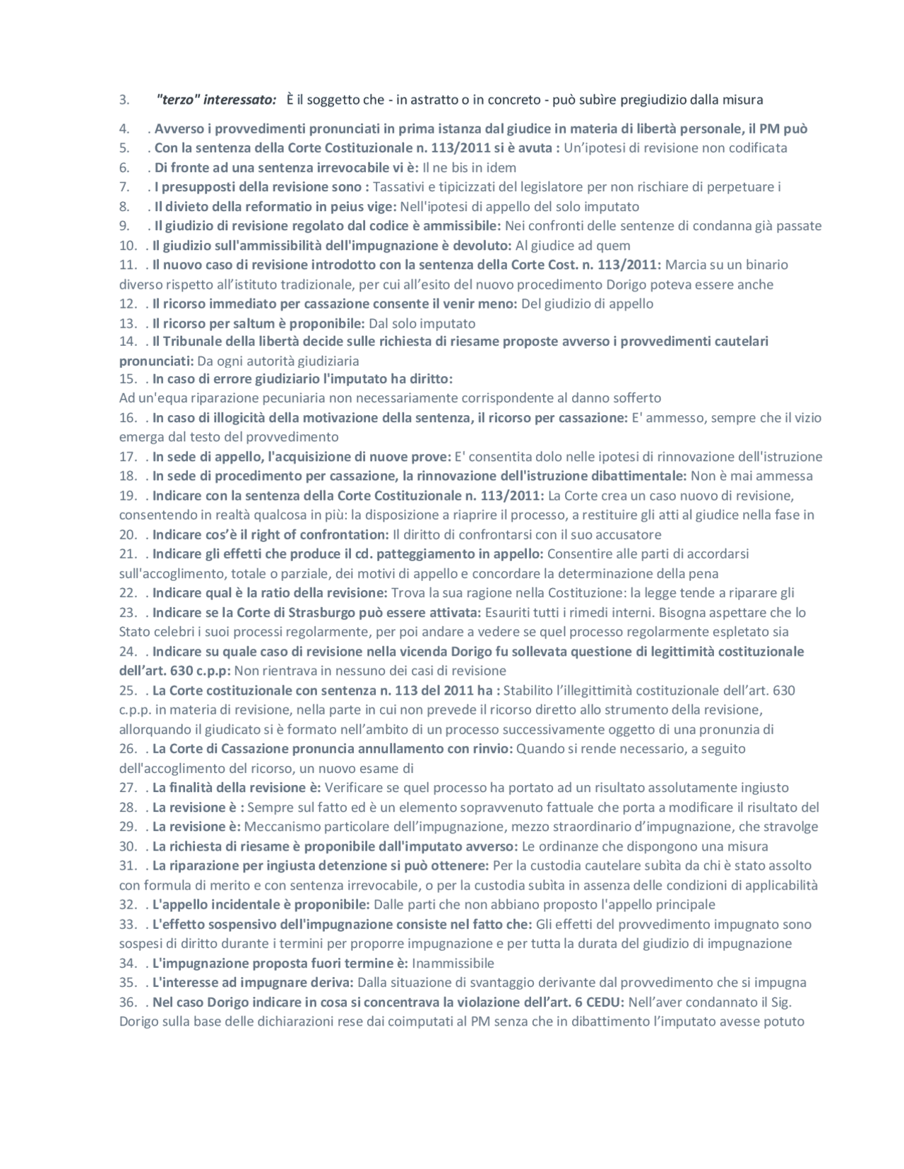 Procedura Penale Pegaso Docsity