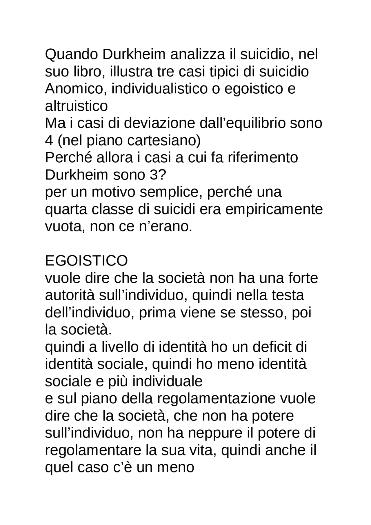 Suicidio Emilè Durkheim Docsity
