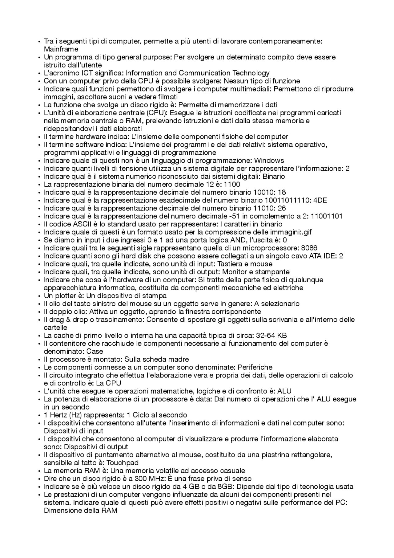 Programmazione Unimercatorum L8 Docsity
