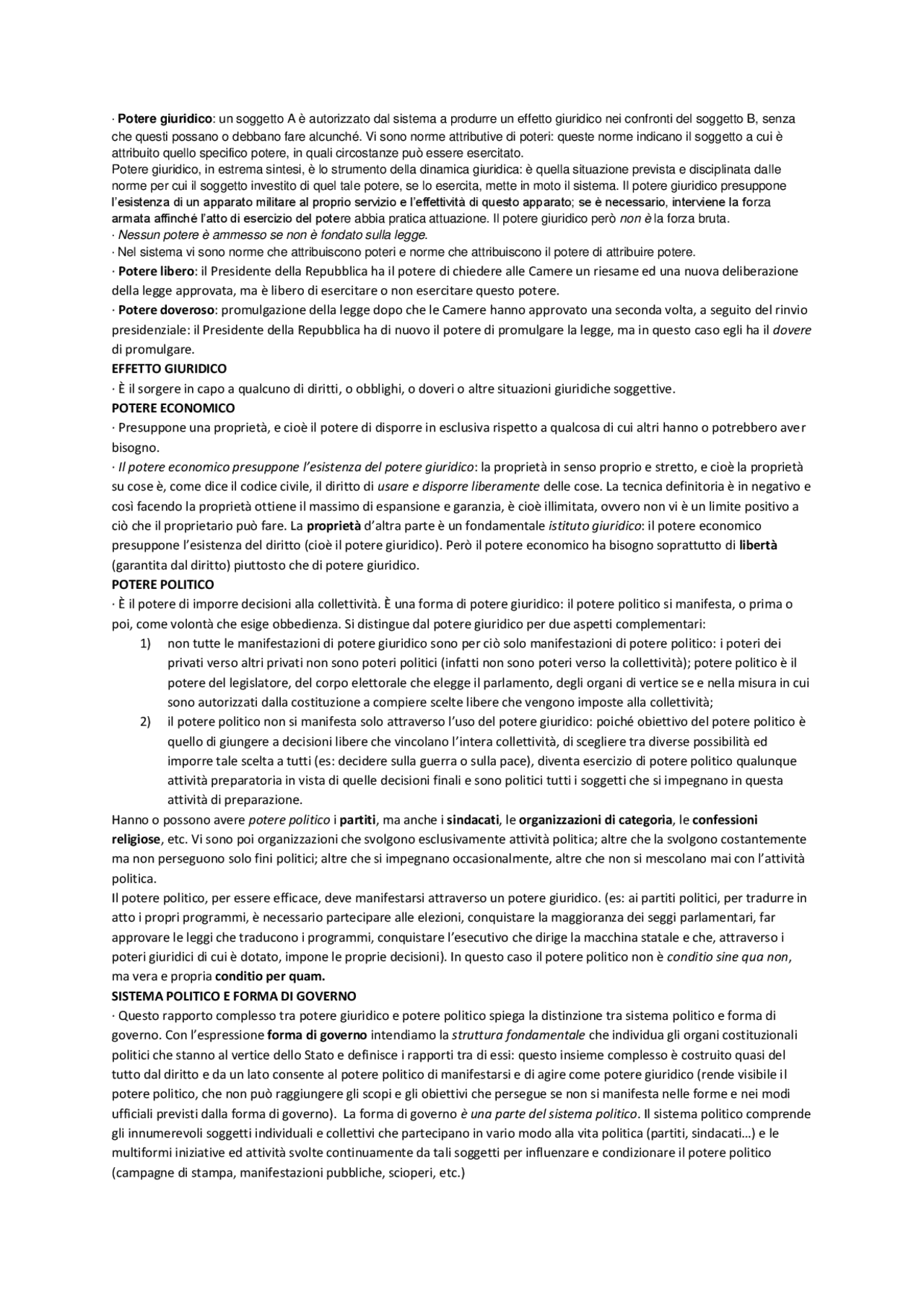 Riassunto Diritto Pubblico Ugo Rescigno Docsity