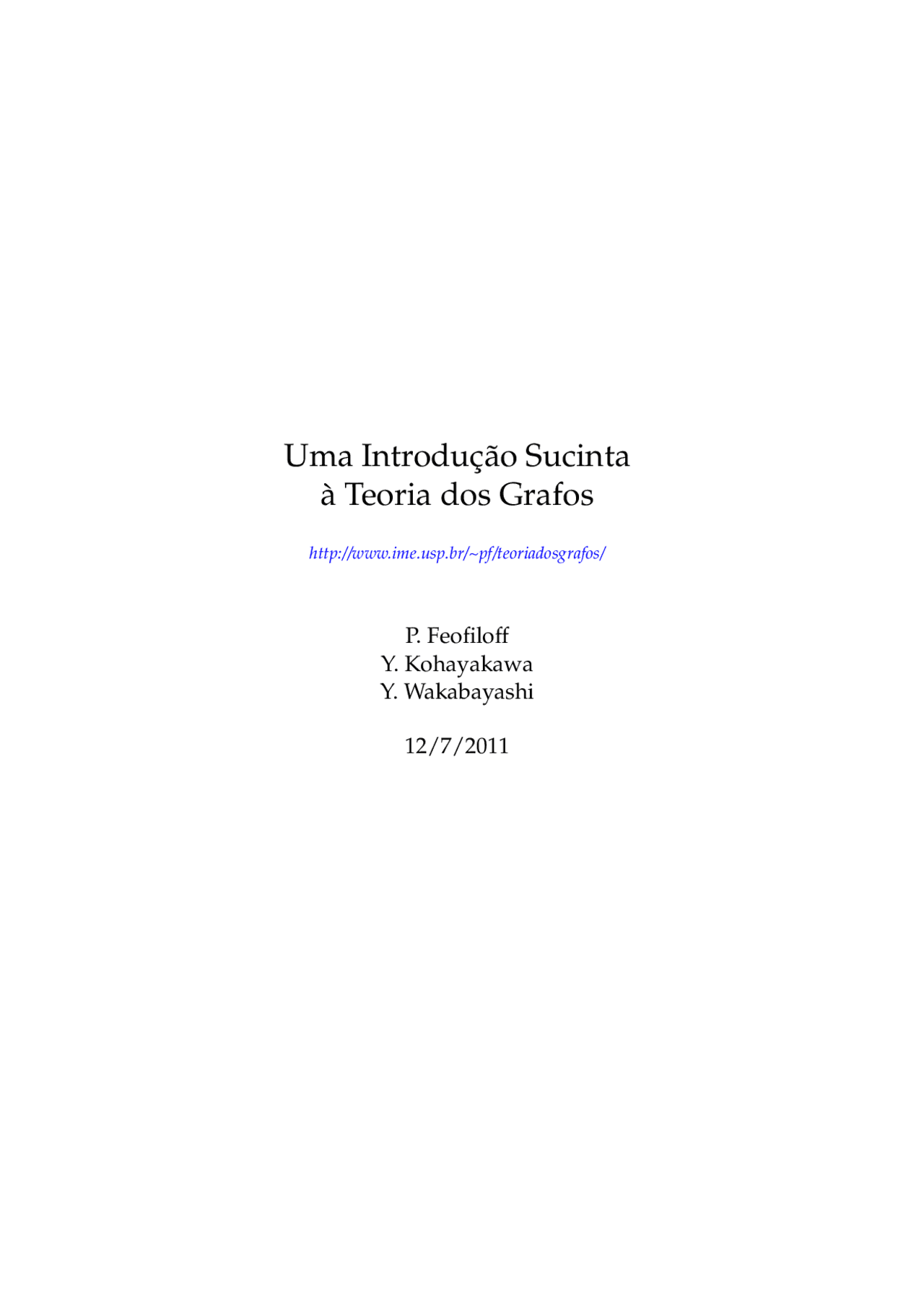 Teoria Dos Grafos Matemática Docsity