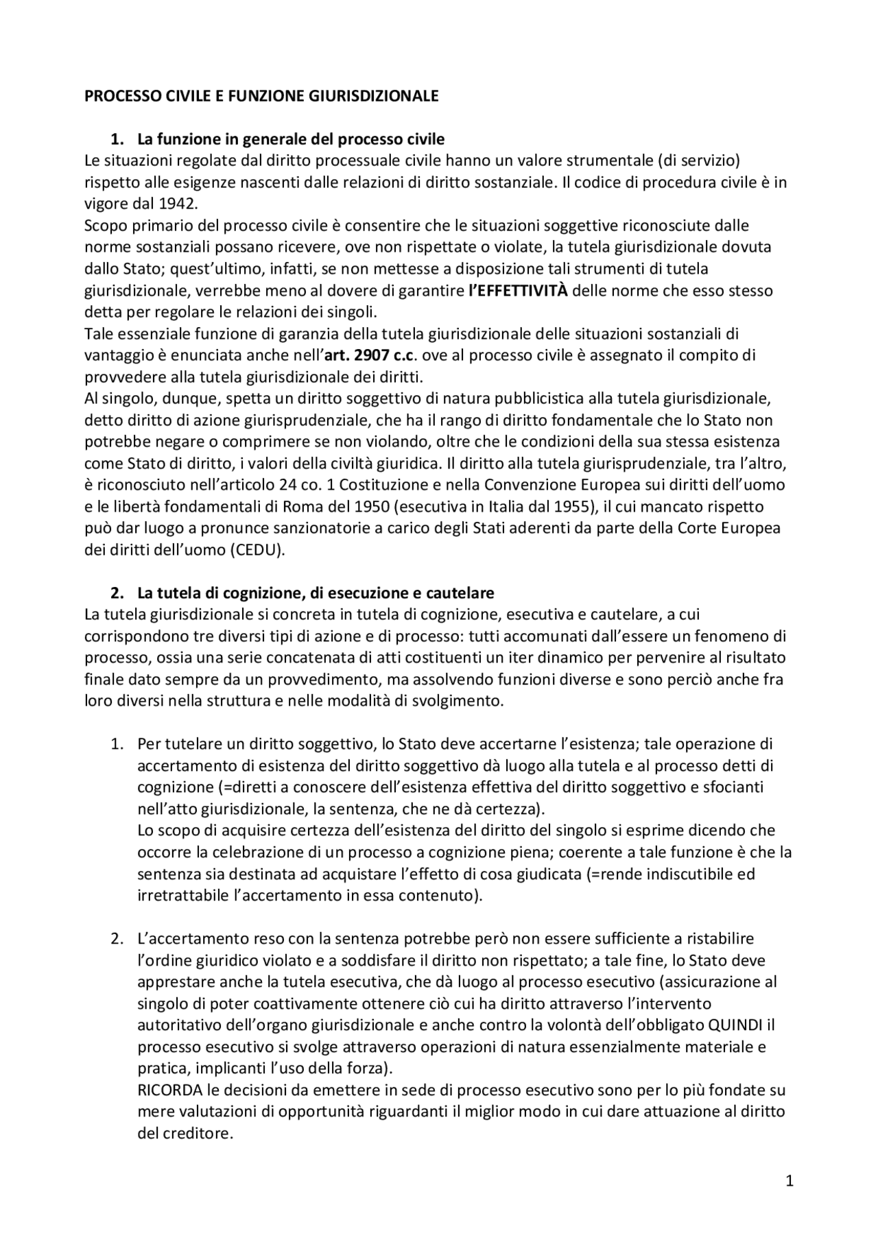 Elementi Di Diritto Processuale Civile Merlin Docsity