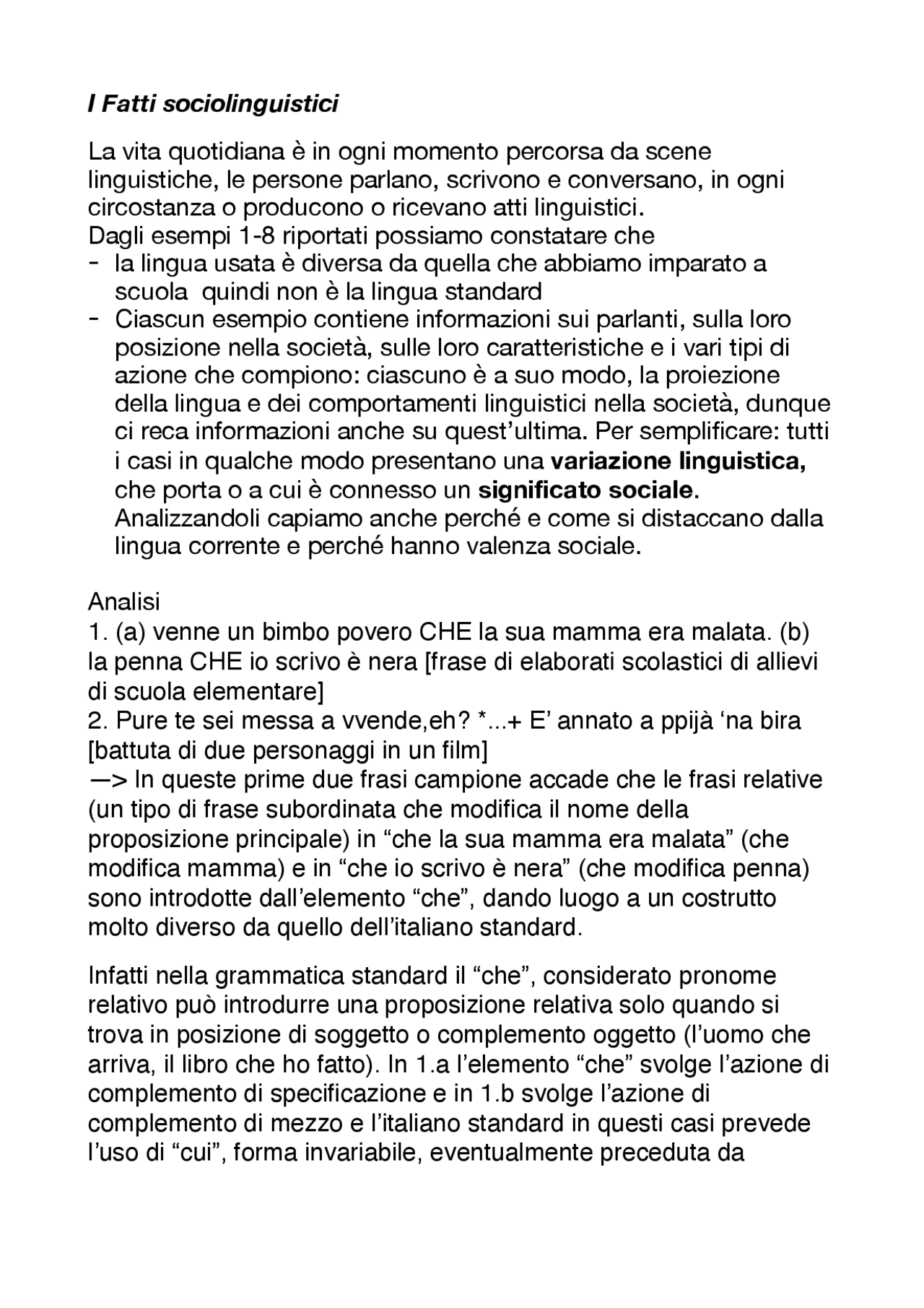 Prima Lezione Di Sociolinguistica Berruto Docsity