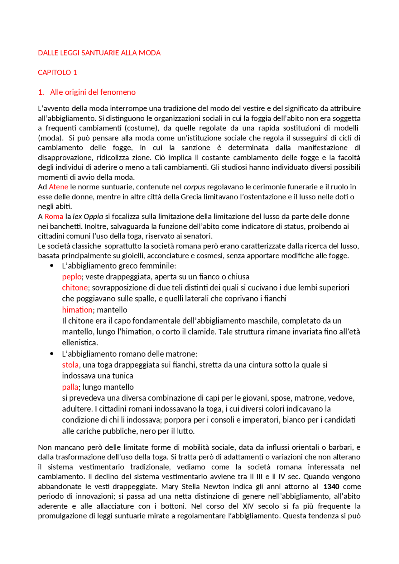 Civilta Della Moda Belfanti Docsity