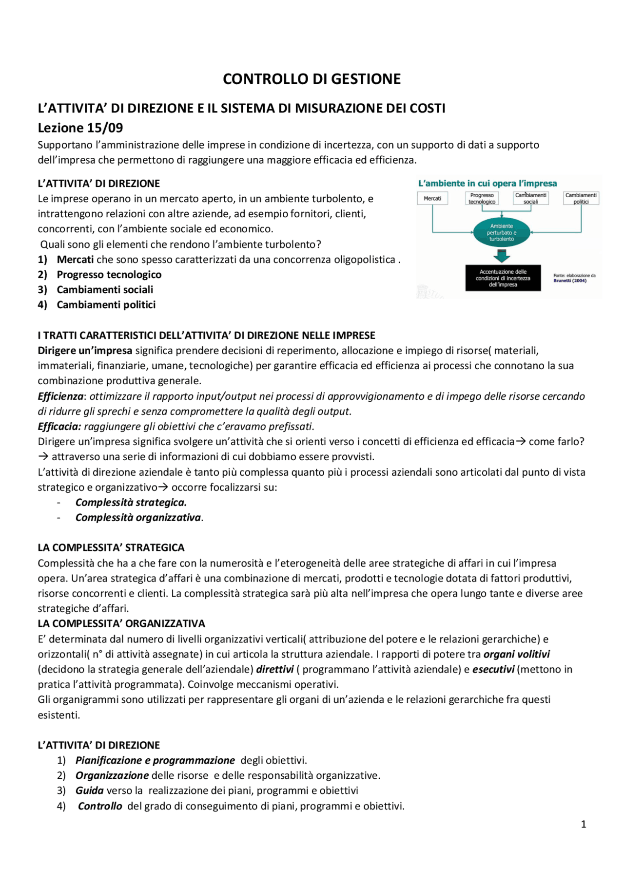 Controllo Di Gestione Docsity