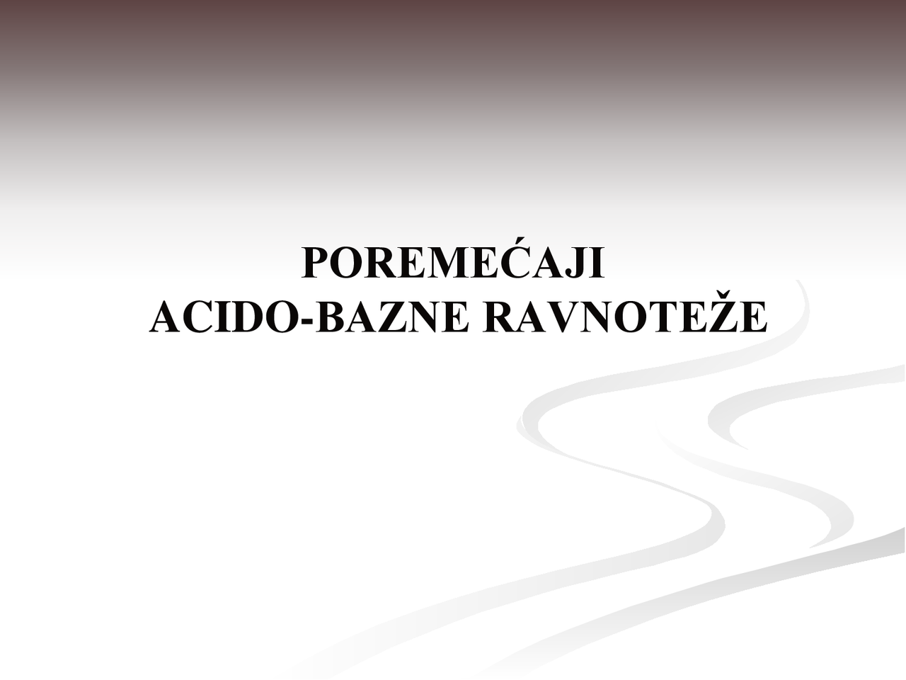 Poremećaj acidobaznog statusa | Slajdovi' predlog Patofiziologija - Docsity