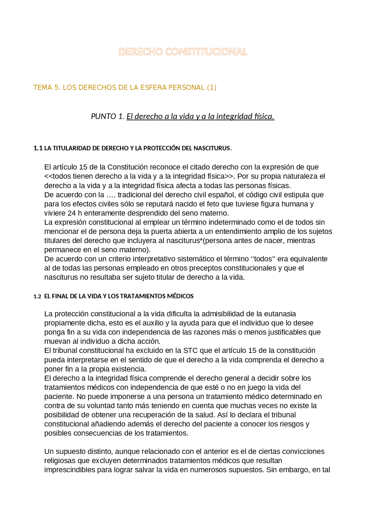 Derecho Constitucional Iii Docsity