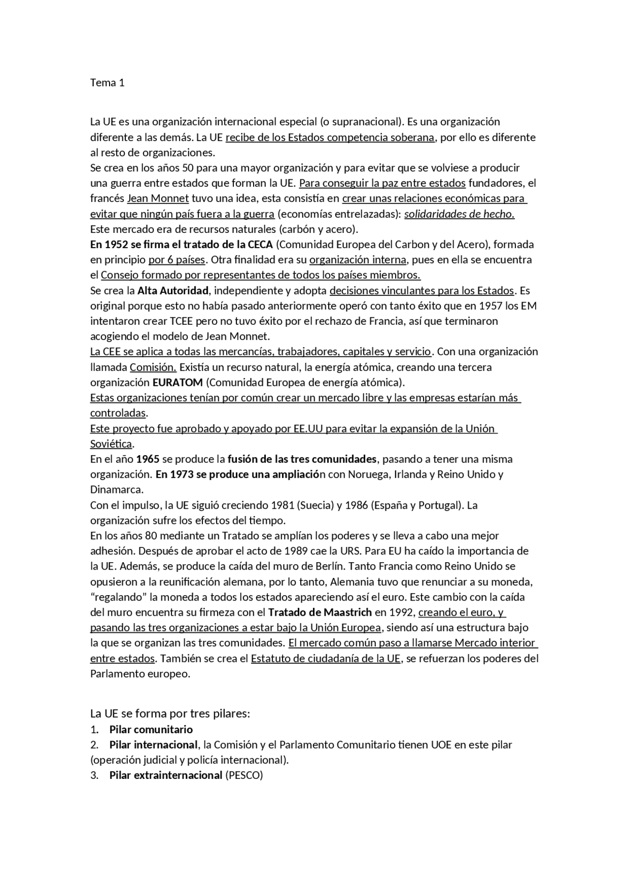 Apuntes Derecho Comunitario Docsity