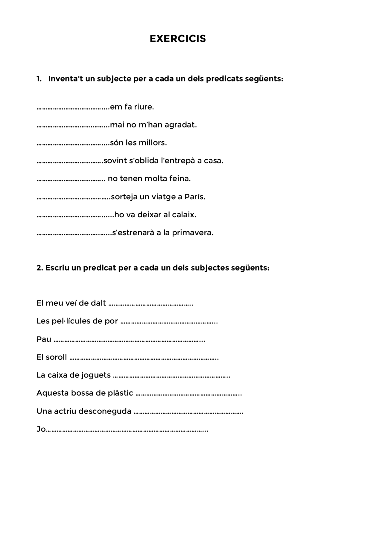 Valenciano Ejercicios Docsity